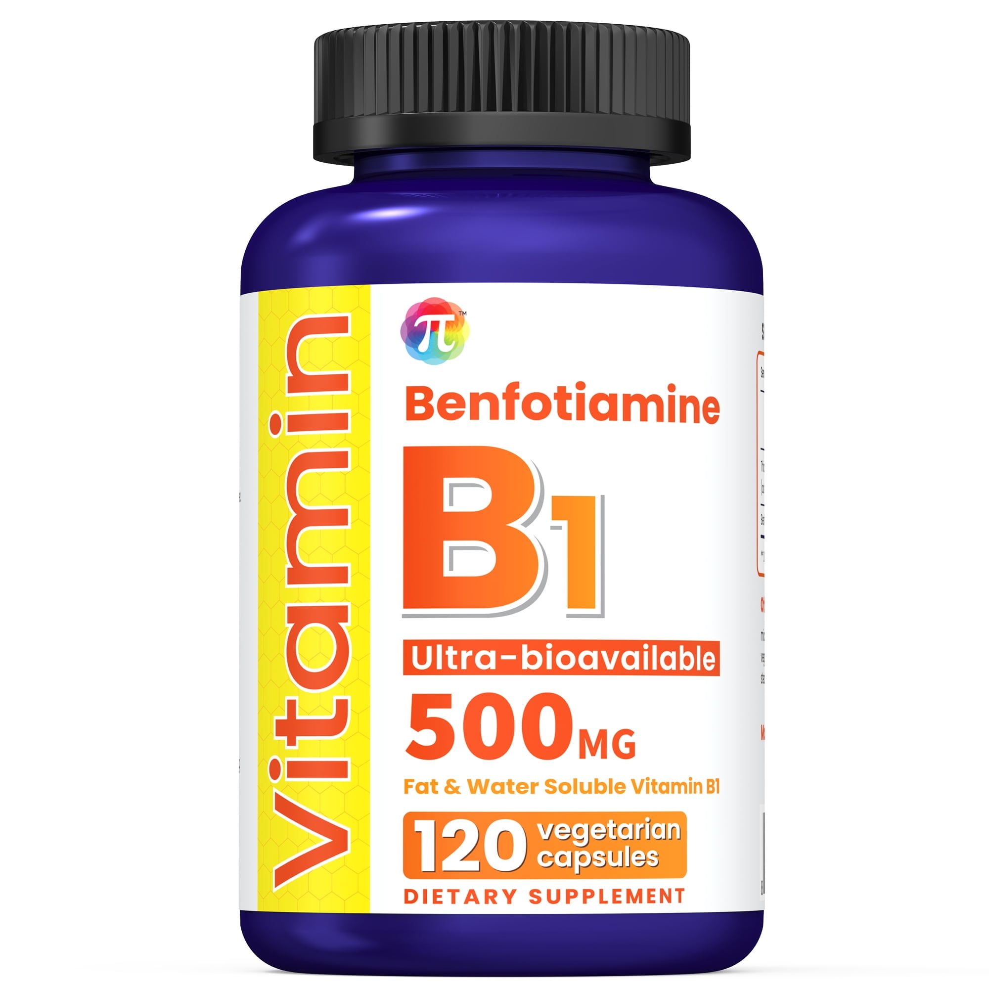 Vitamin B1 500 mg, Dietary Supplement for Energy Metabolism Support ...