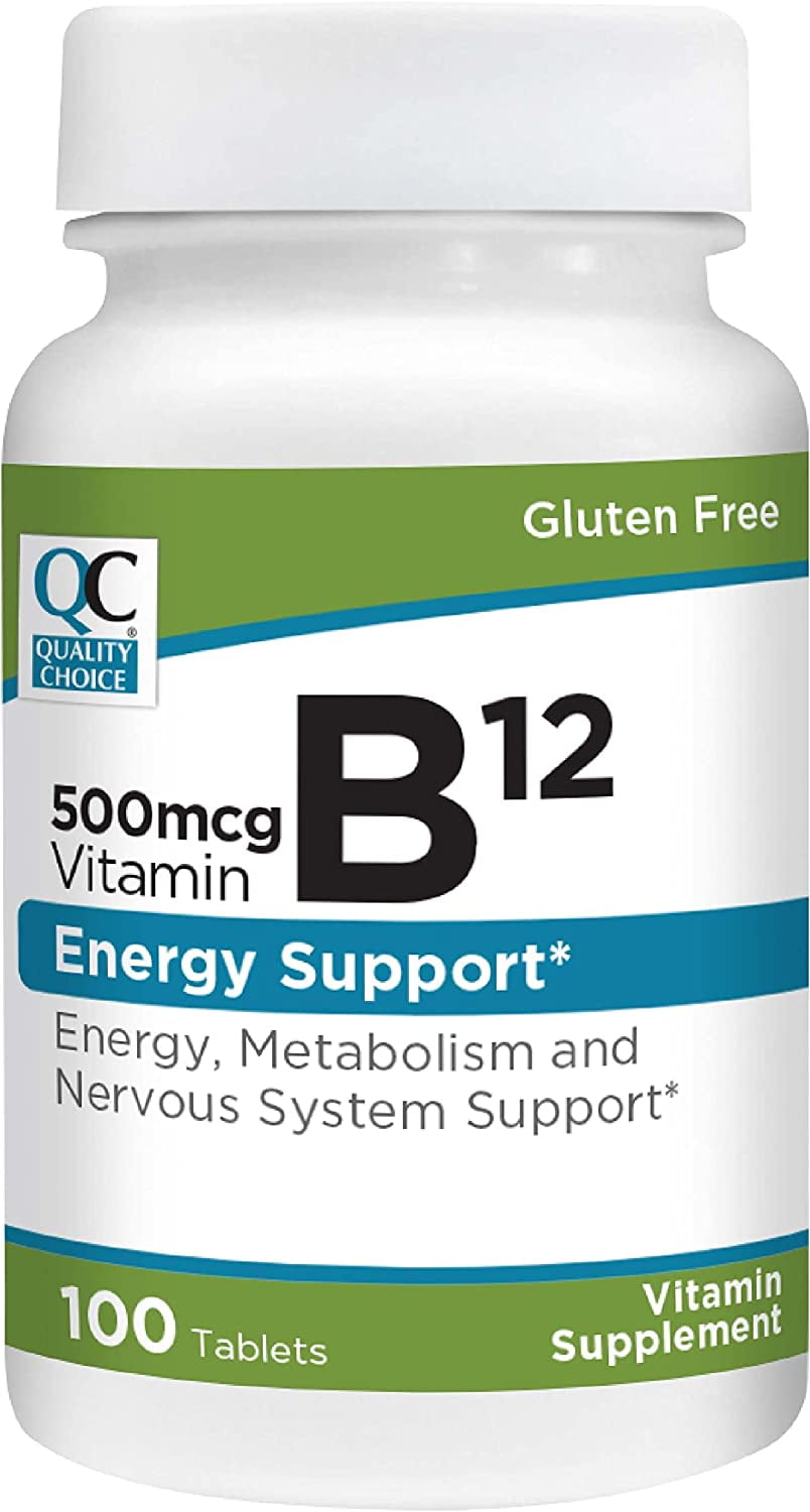 Vitamin B12 500 mcg Tablets 100 ct - Walmart.com