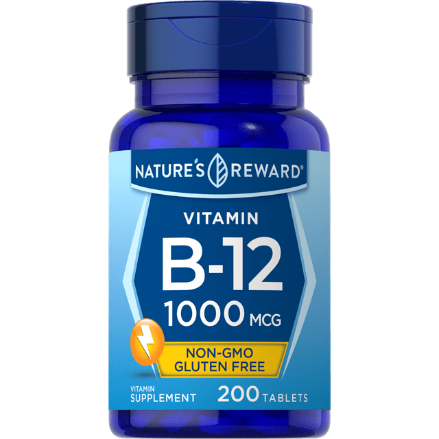Vitamin B12 Tablets - 1000mcg - 200 Count - by Nature's Reward ...