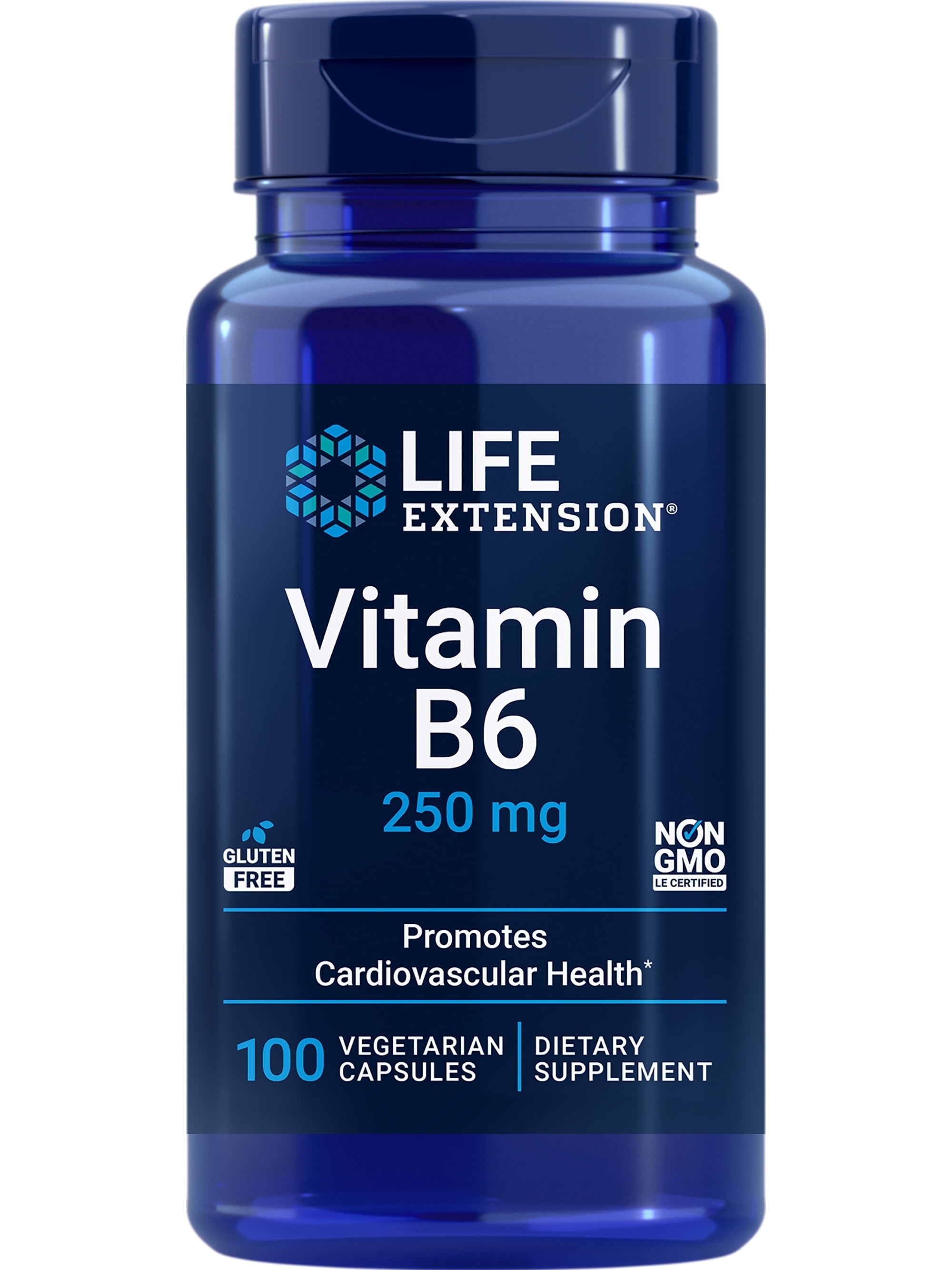 Life Extension Vitamin B6 250 mg for Cardiovascular Neural and Eye ...