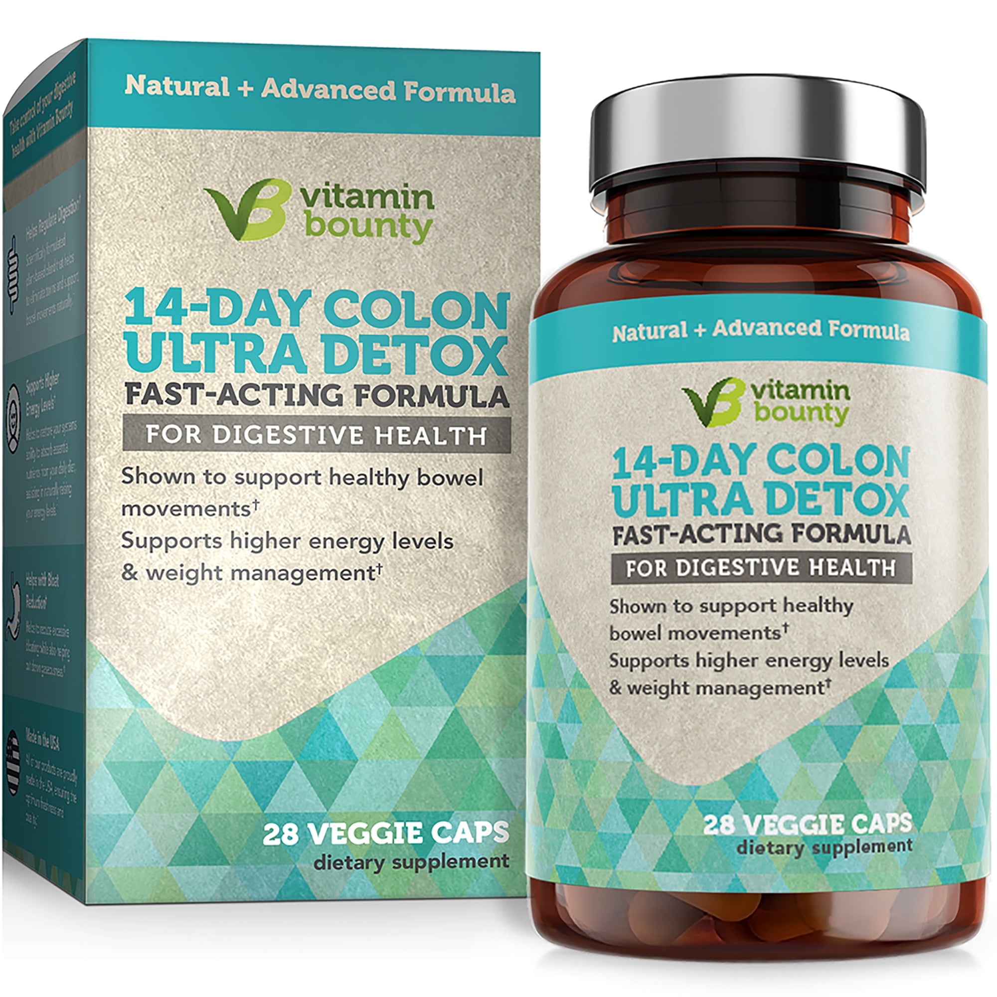 Vitamin Bounty 14-Day Colon Detox Cleanse, Digestive Support, 28 count ...