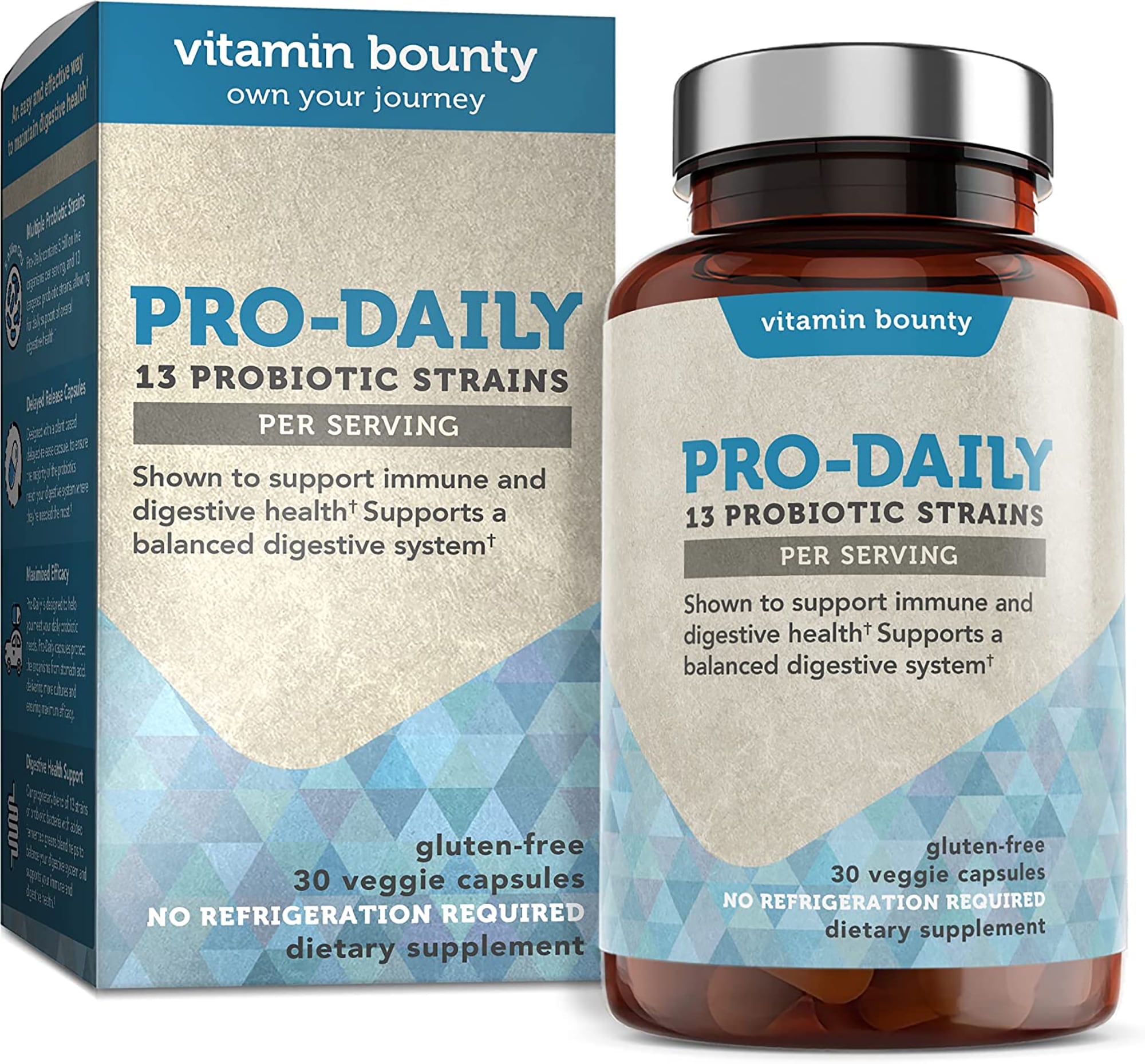 Vitamin Bounty Pro-Daily Probiotic, Digestive and Immune Support, 30 ...