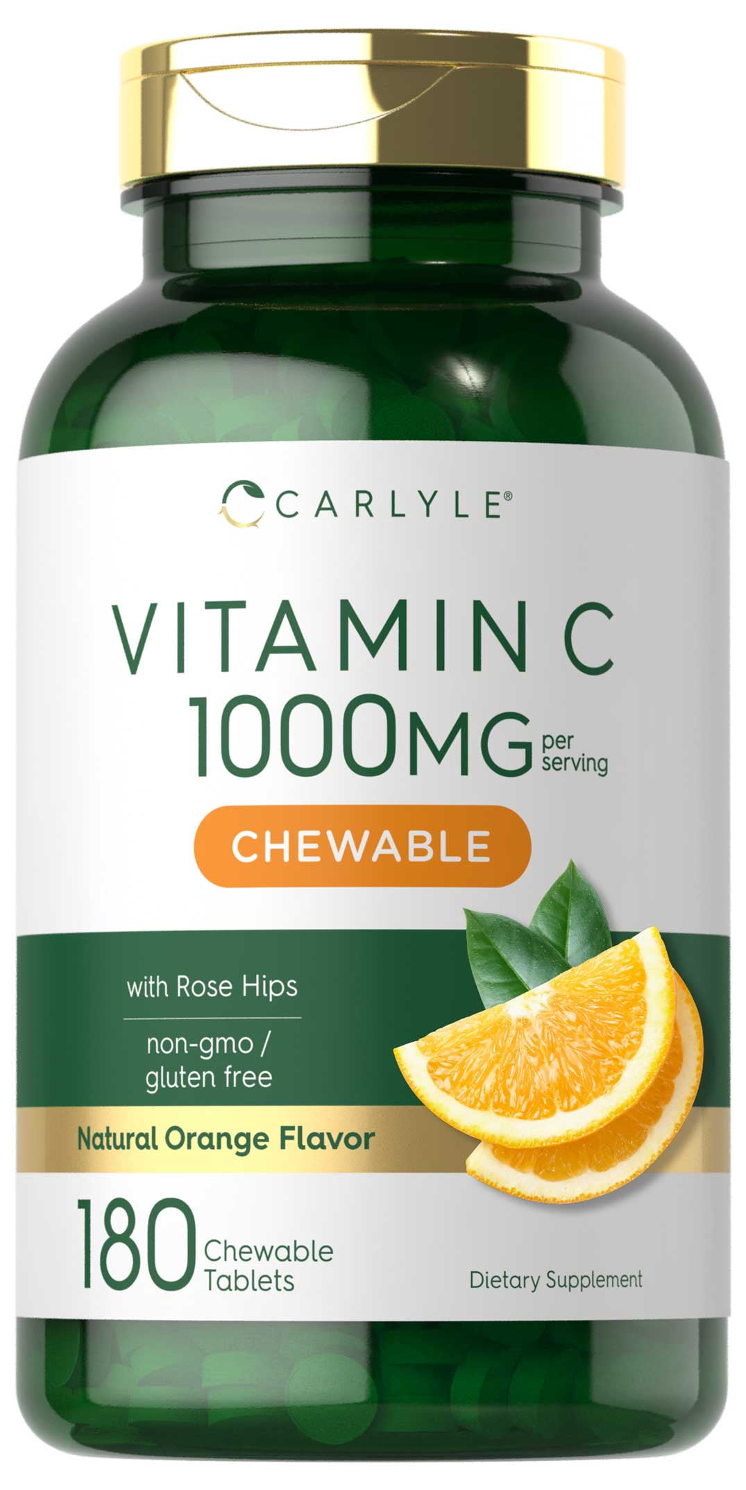 Carlyle Vitamin C 1000mg Chewable Tablets with Rose Hips, 180 ...