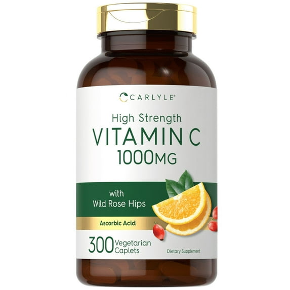 Carlyle Natural 1000mg Vitamin C with Wild Rose Hips | High Strength ...