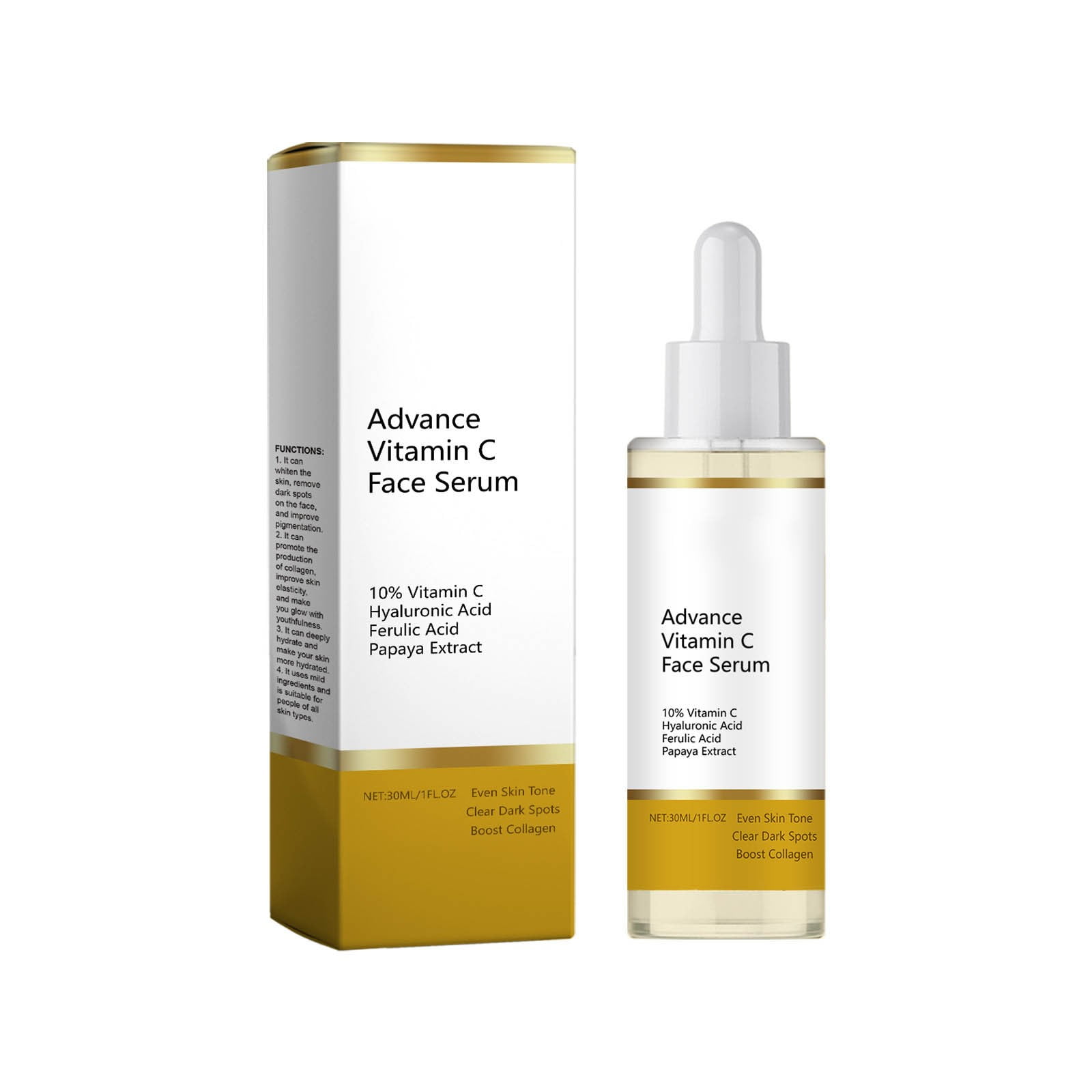 Vitamin C 30Ml Light Vc Vitamin C Brighten Whiten Brighten and Darken The Face Promote Collagen ...