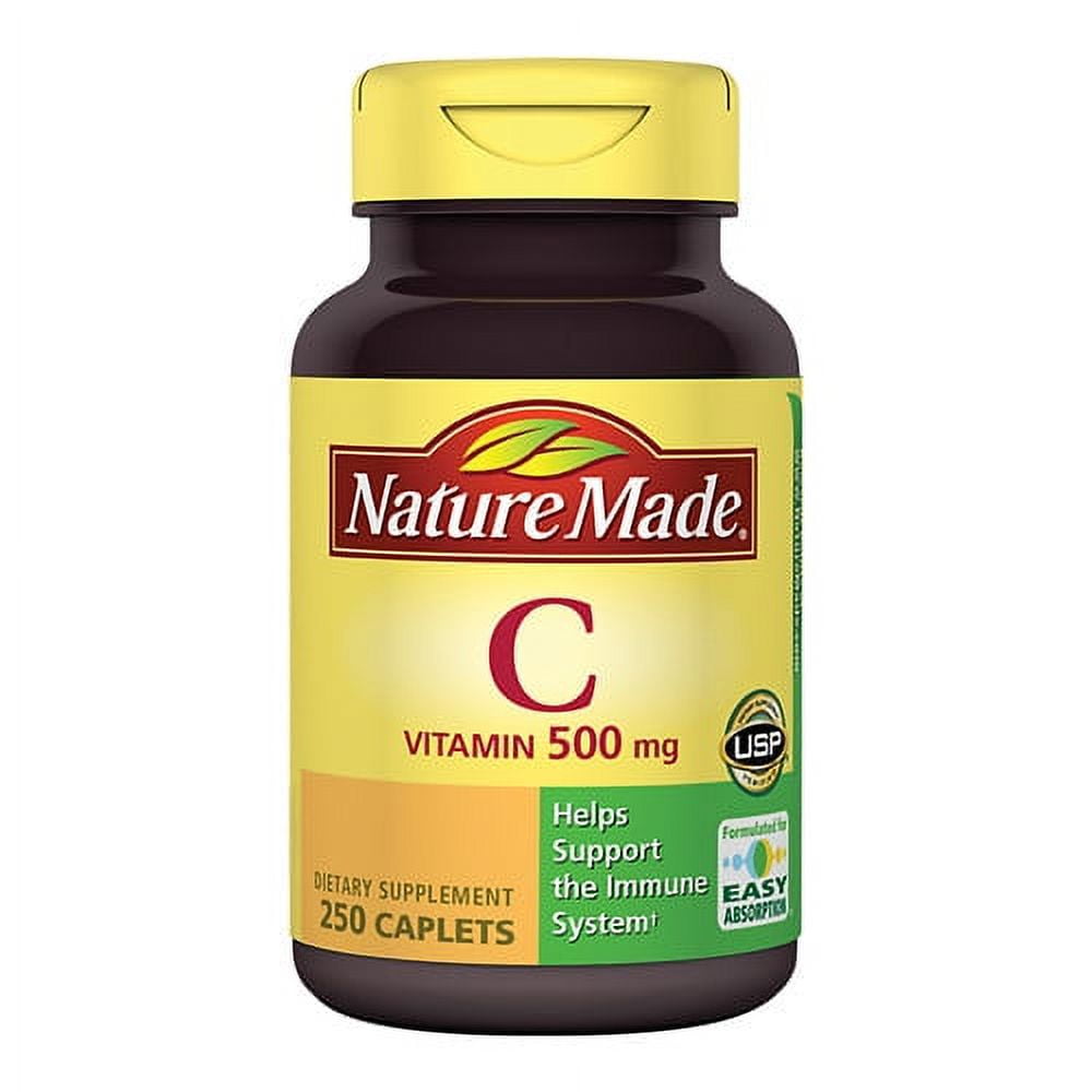 Vitamin C 500 Mg Tablets, By Nature Made - 250 Tea, 2 Pack - Walmart.com
