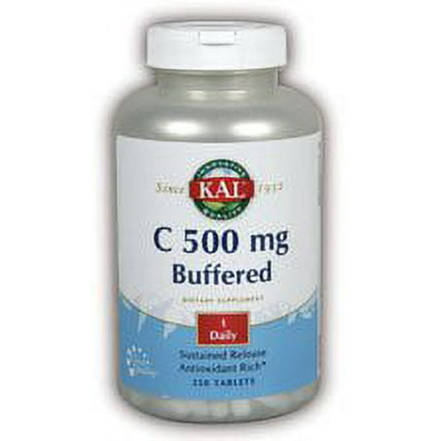 Vitamin C-500mg Buffered & Timed Release Kal 250 Sustained Release Tablet - Walmart.com