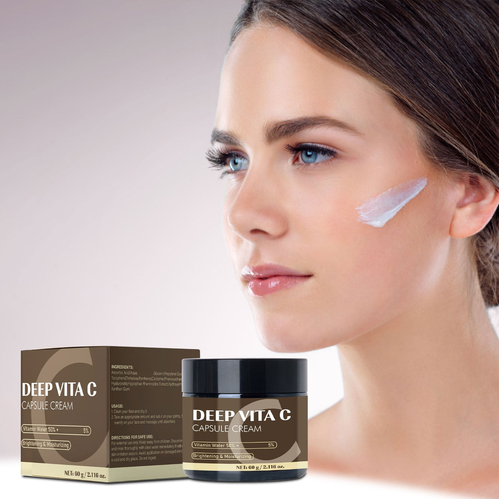 Vitamin C Face Cream Moisturizer | Anti-Wrinkle Firming Hydrating Skincare | Revitalizing Facial ...