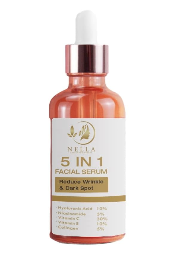 Vitamin C Face Serum BCA3 with Collagen, Hyaluronic Acid, Vitamin E ...