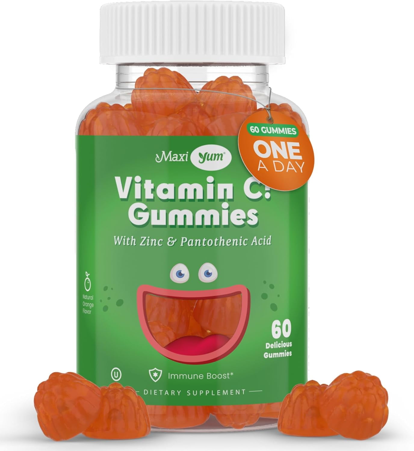 Vitamin C Gummies with Zinc - Maxi-Health Vitamin C with Zinc for ...