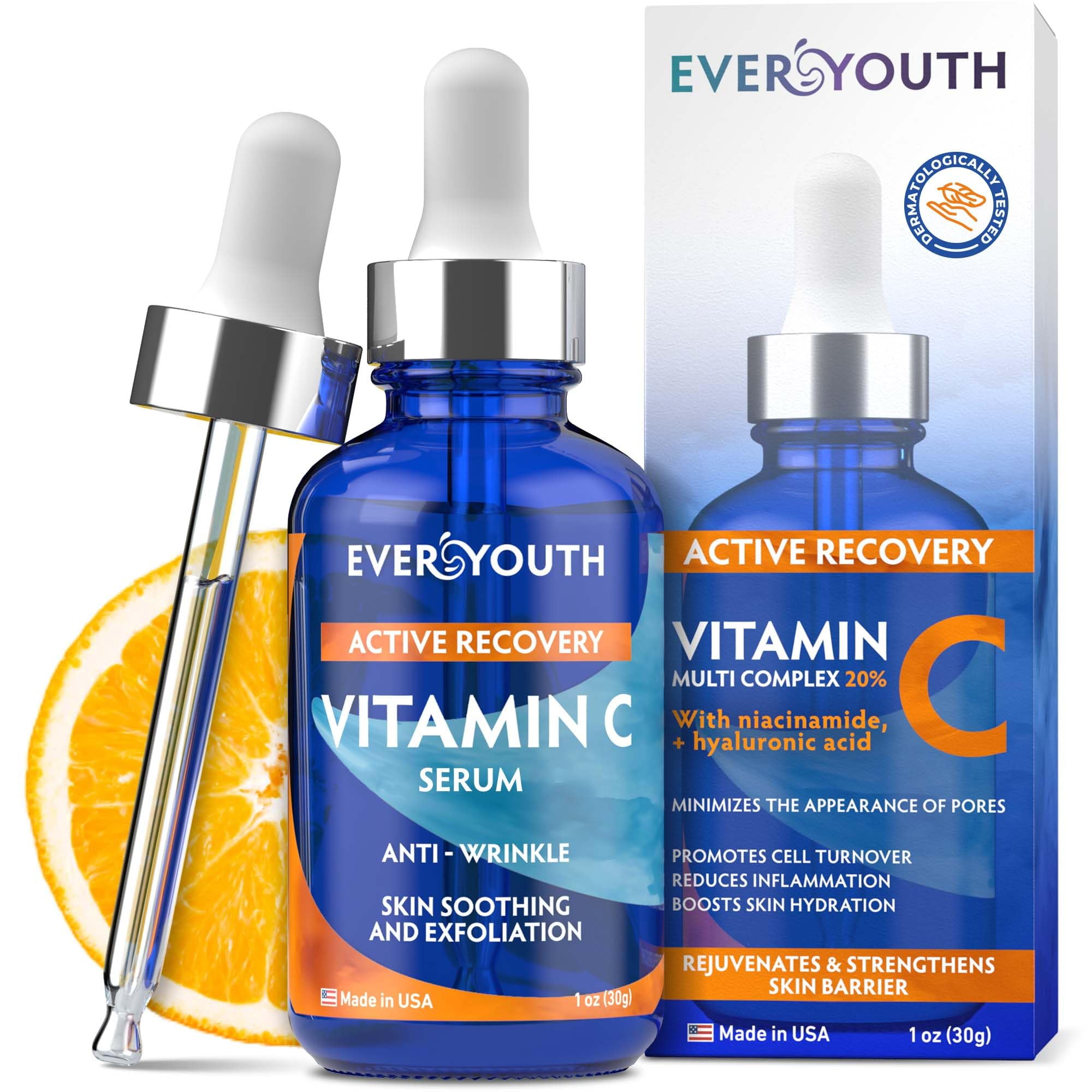 Vitamin C Serum for BCA3 Face with Hyaluronic Acid, Vitamin E, Collagen ...