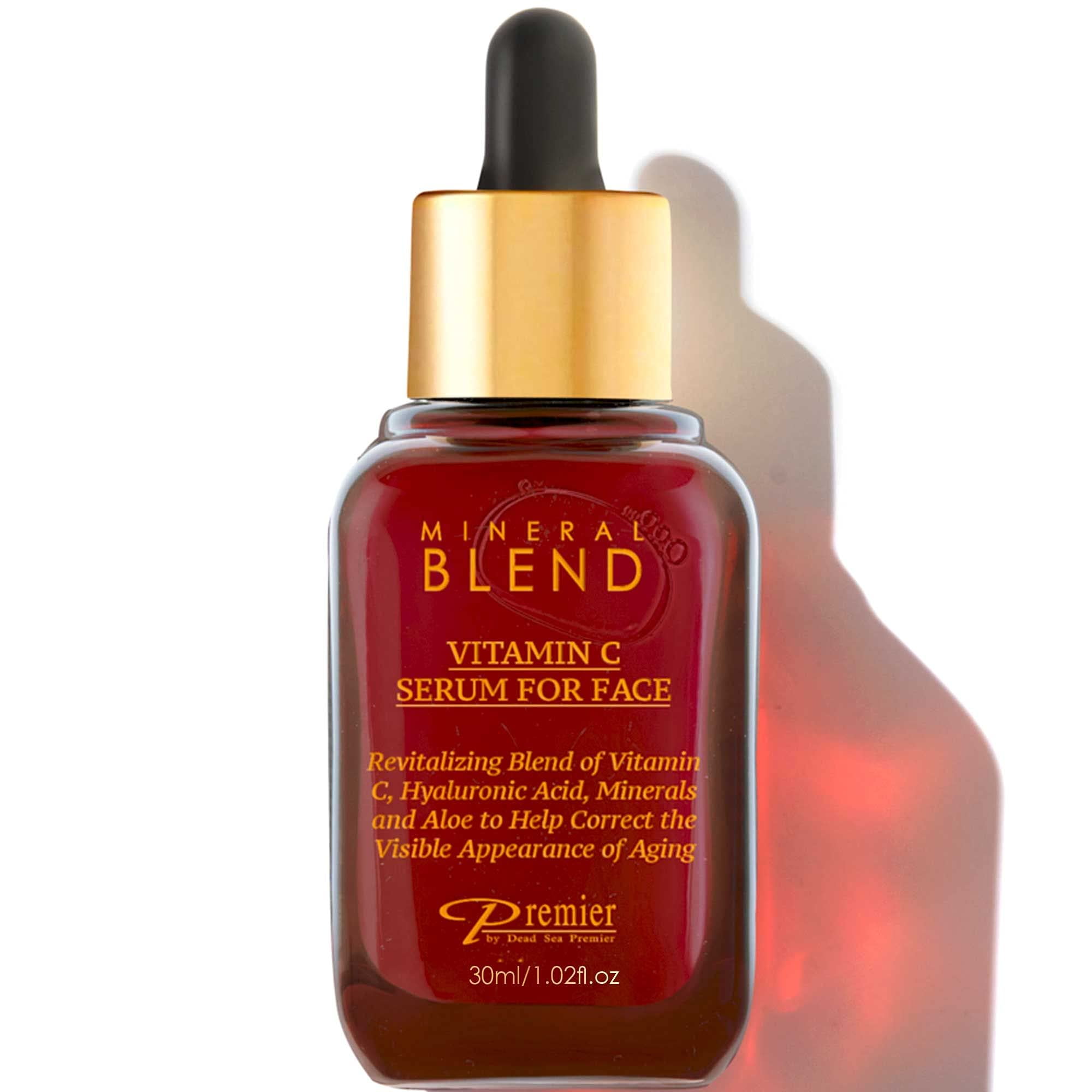 Vitamin C Serum For Face With Hyaluronic Acid And Rose Hips Oil Natural