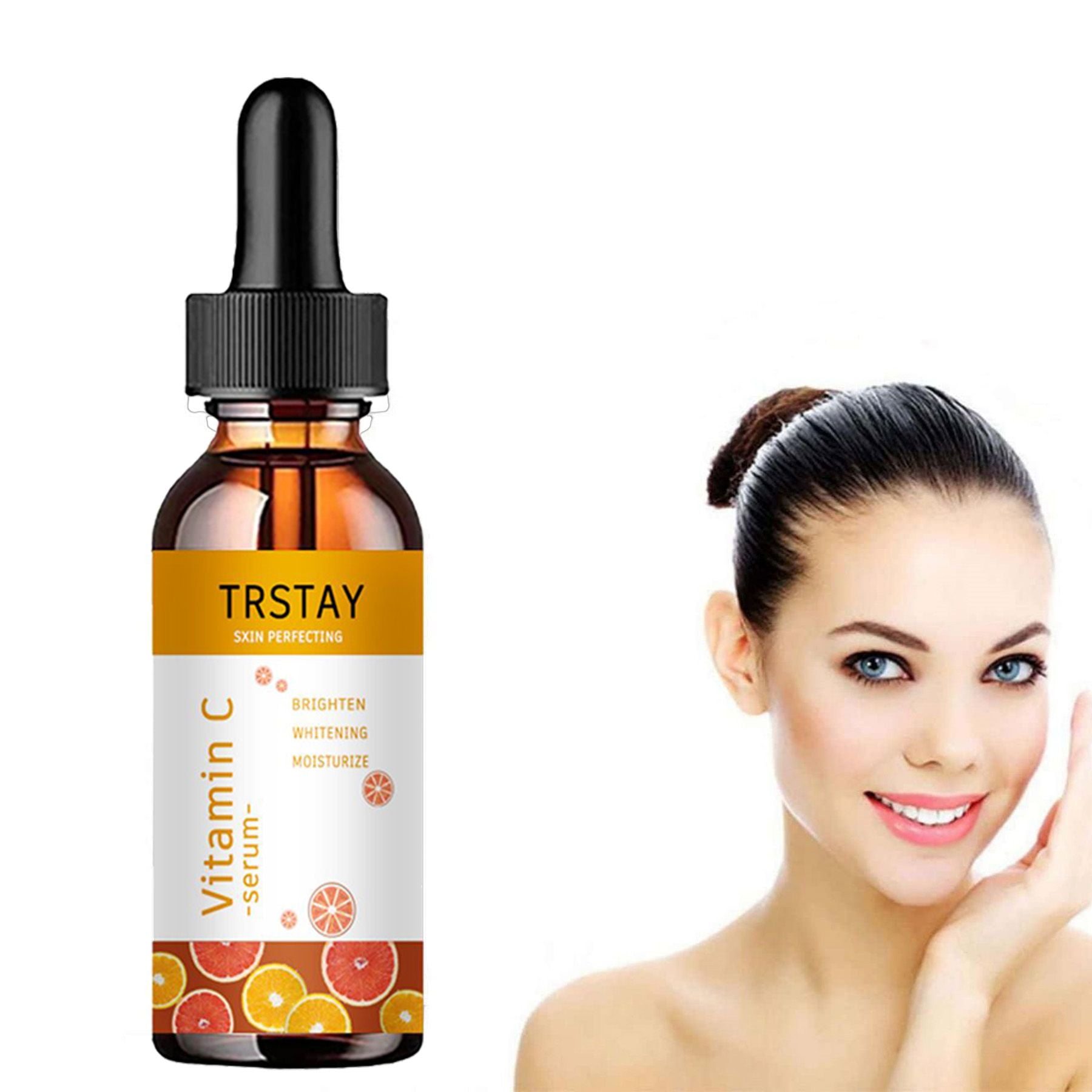 Vitamin C Serum For Face Hyaluronic Acid Brightening Smoothing VC Dark ...