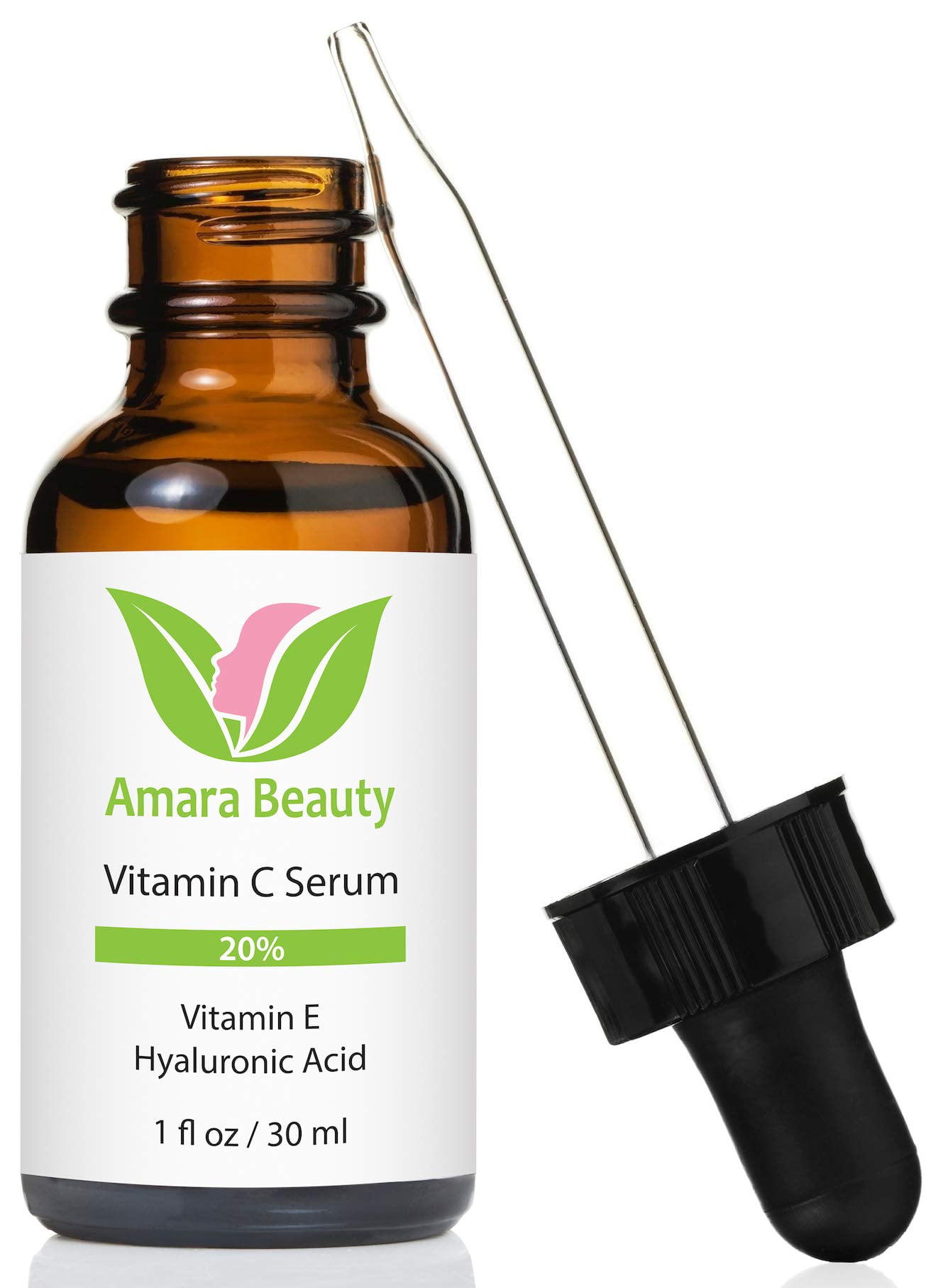 Vitamin C Serum for Face 20% with Hyaluronic Acid & Vitamin E, 1 fl. oz ...