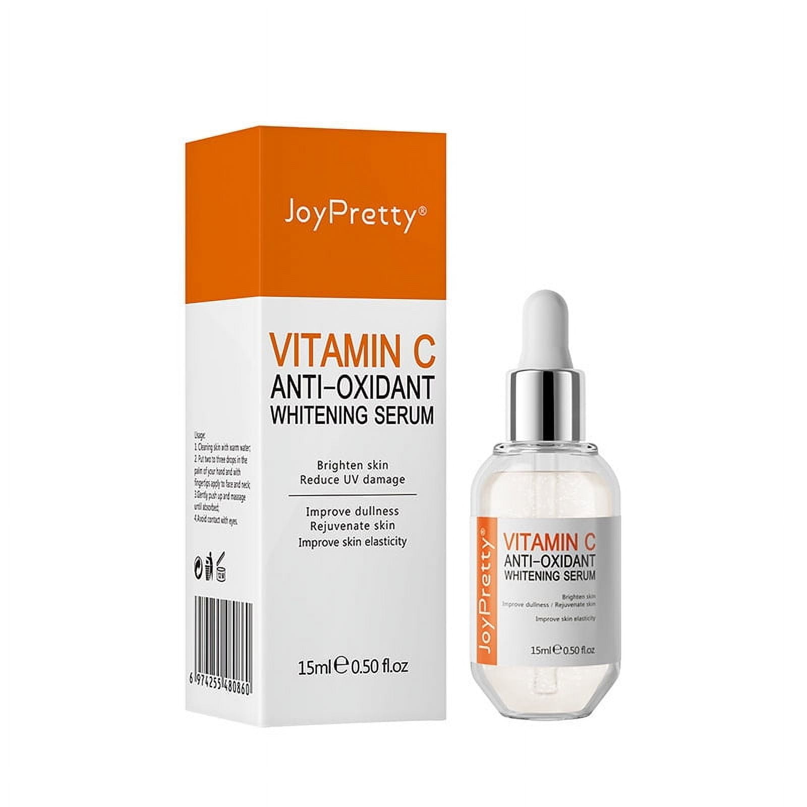 Vitamin C Serum with Hyaluronic Acid and Vitamin E, Organic Topical ...
