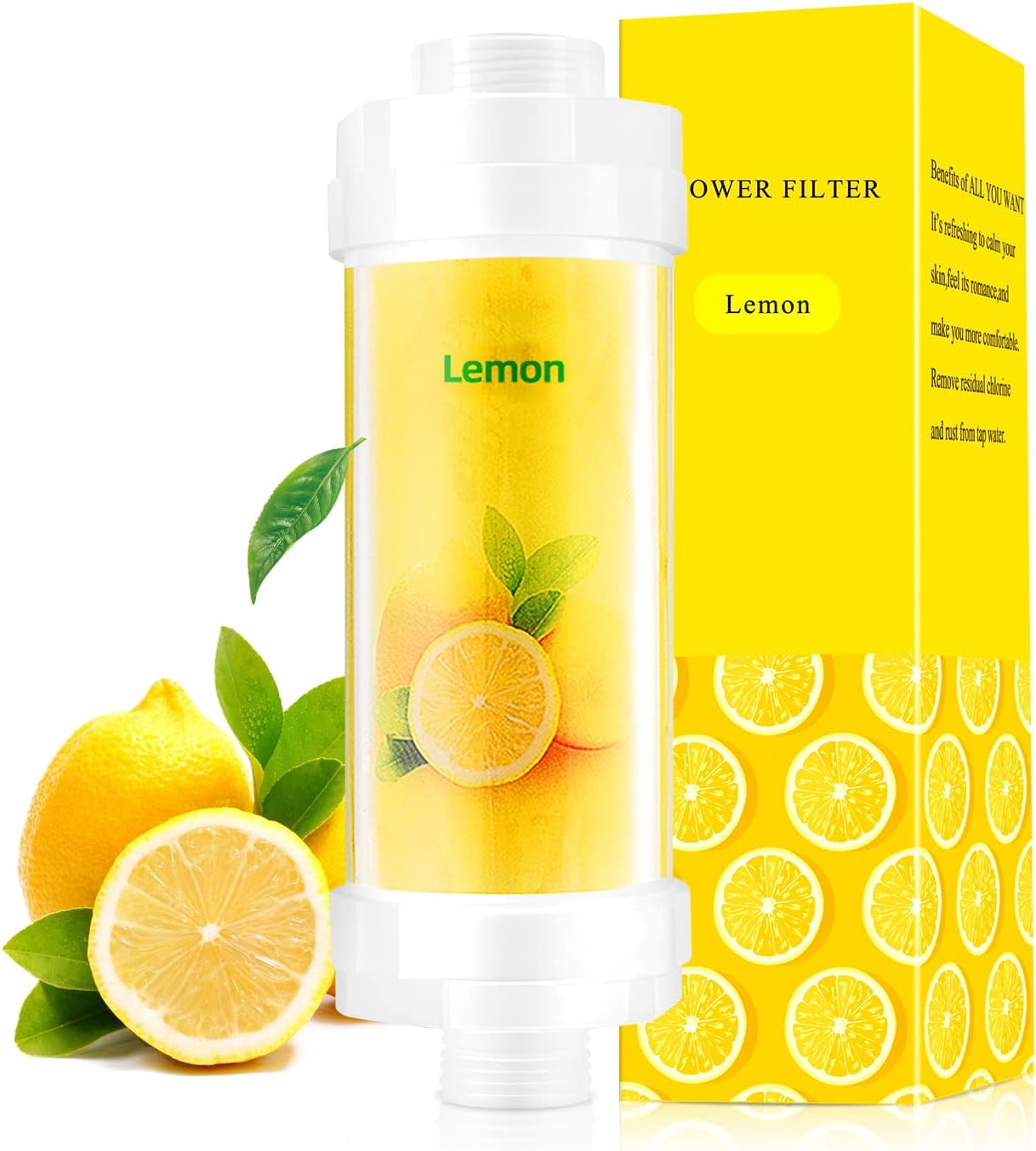 Vitamin C Shower Filter for Hard Water, Shower Head Filter to Chlorine ...