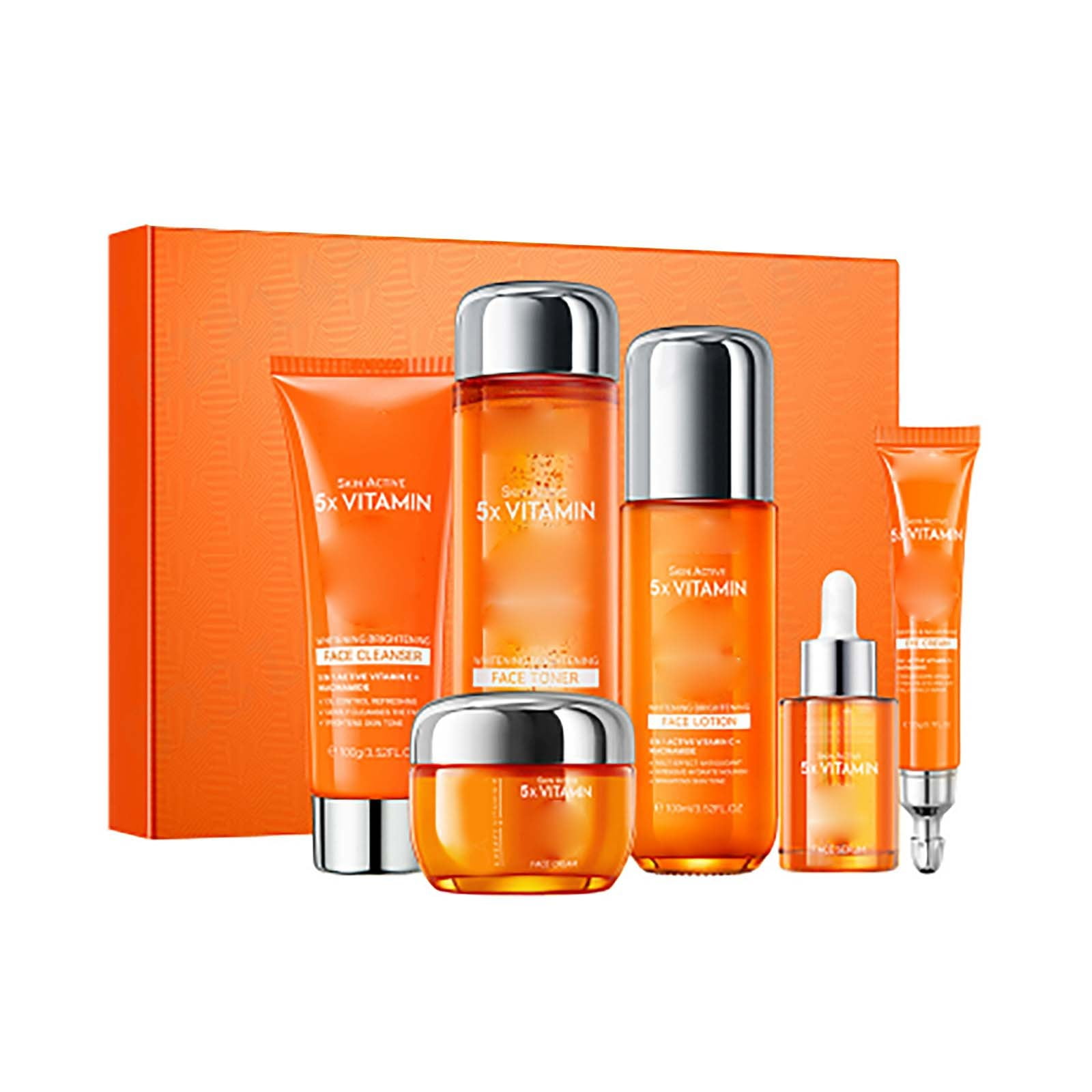 Vitamin C Skin Care Set and Brightening Skin Care 6 Piece Set Is Easy ...