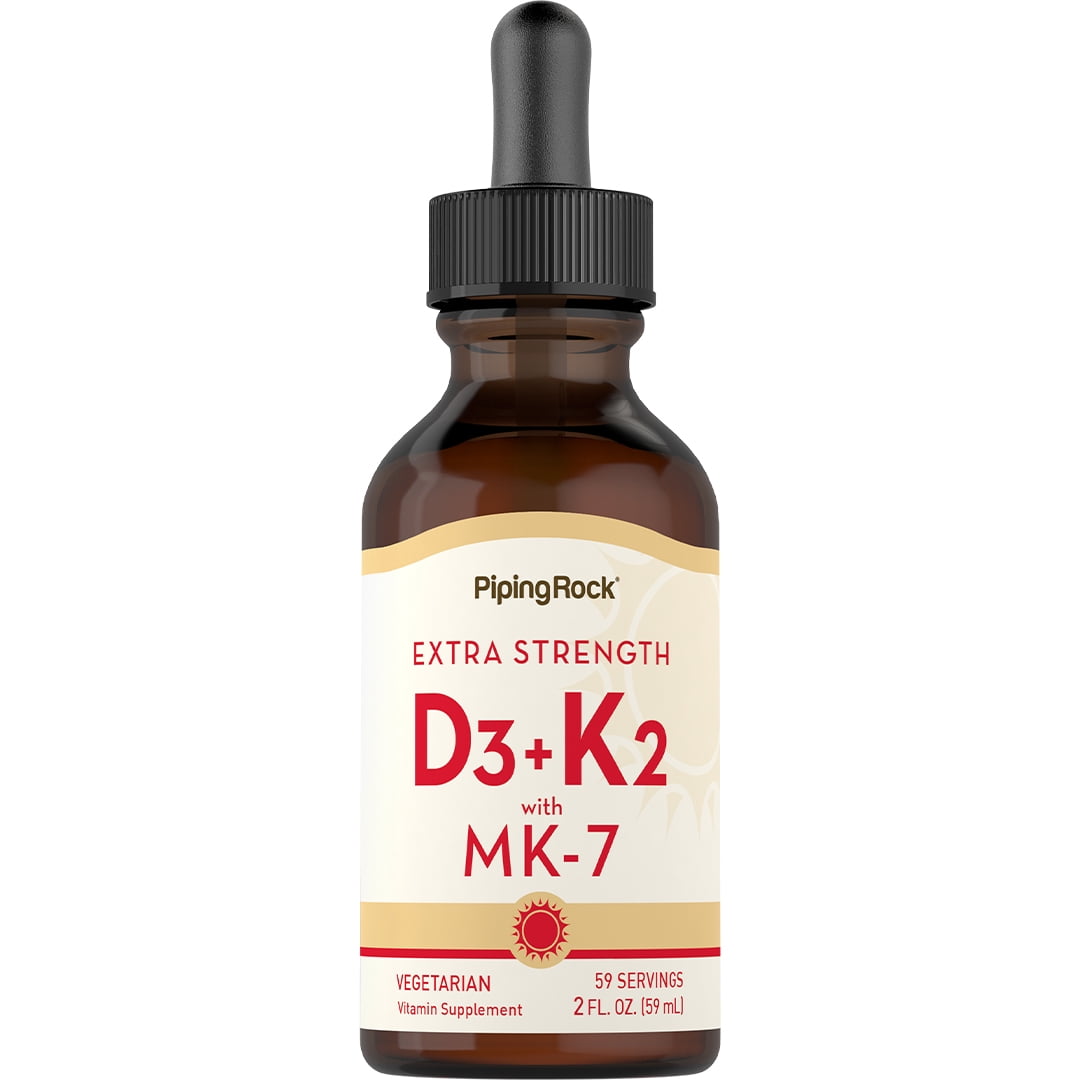 Vitamin D3 K2 Drops | 2 fl oz | with MK-7 for Men and Women ...