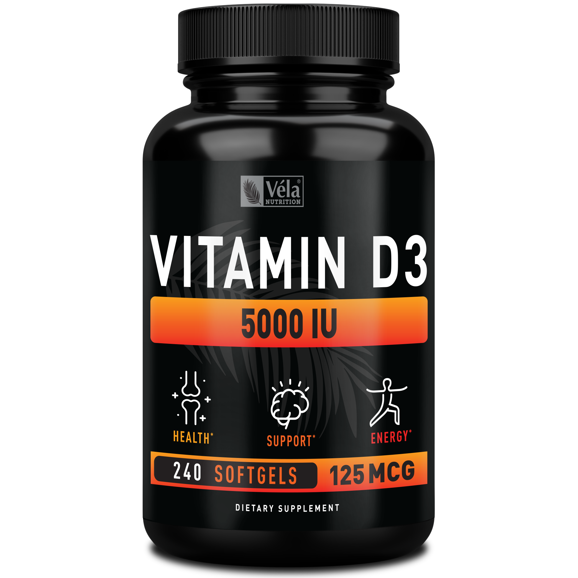 Vitamin D3 Softgels 5000IU (125 mcg) Rapid Release - Walmart.com