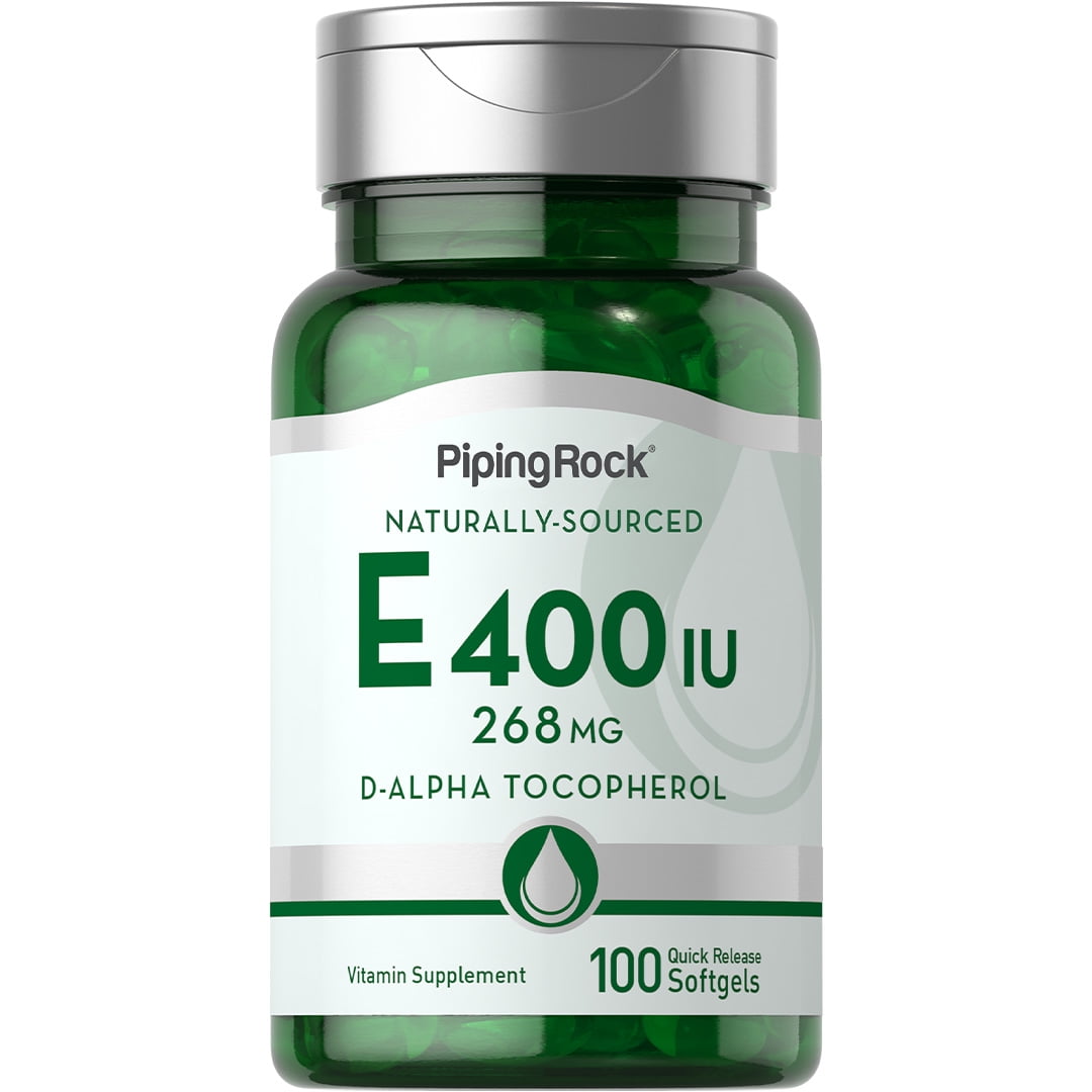 Vitamin E 400 iu | 100 Softgel Capsules | Natural Antioxidant for Men ...