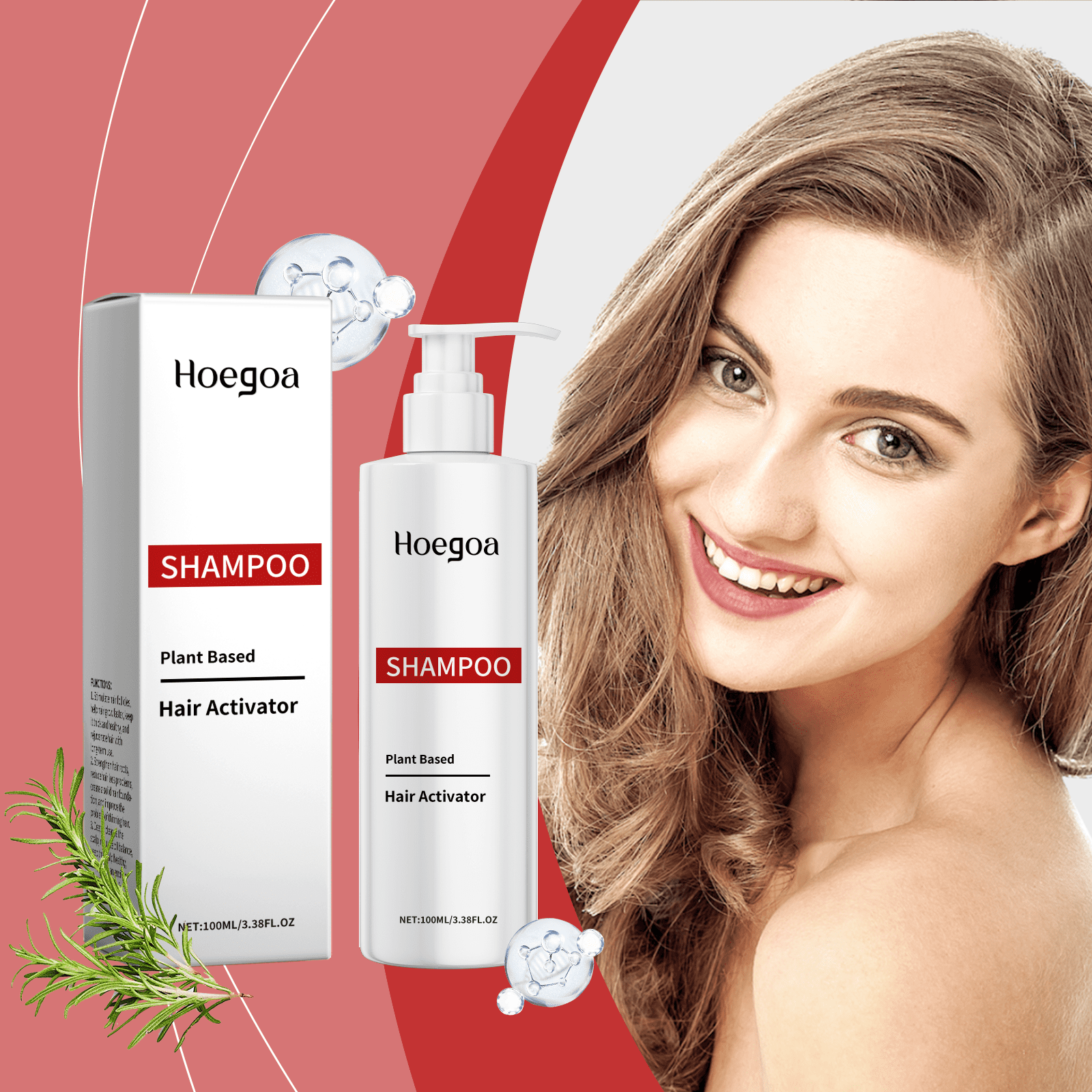 Vitamin E & Argan Oil, Shampoo, with moisturizing, frizz control ...