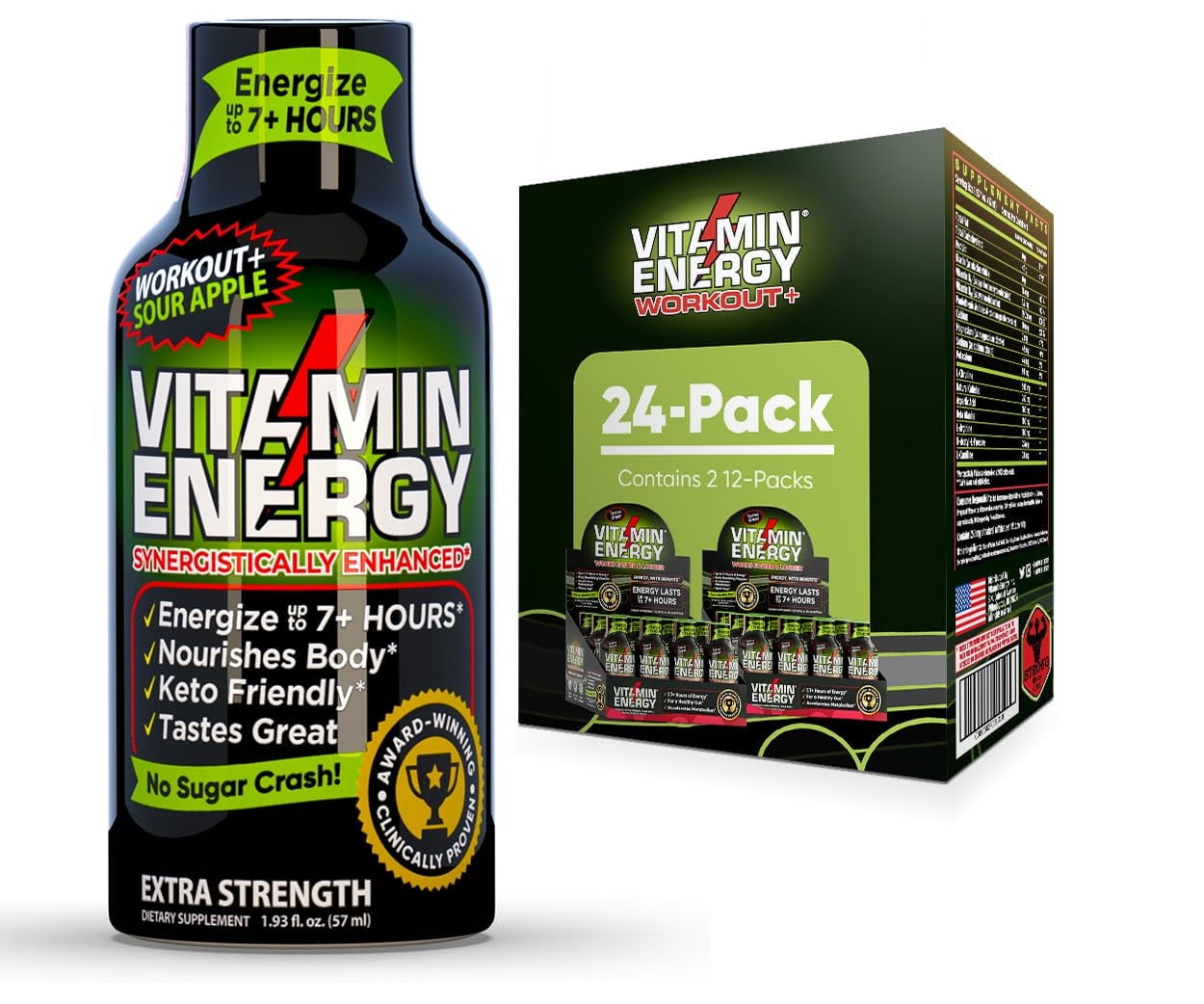 Vitamin Energy Pre Workout Drink - Keto Friendly - Office Use - Walmart ...