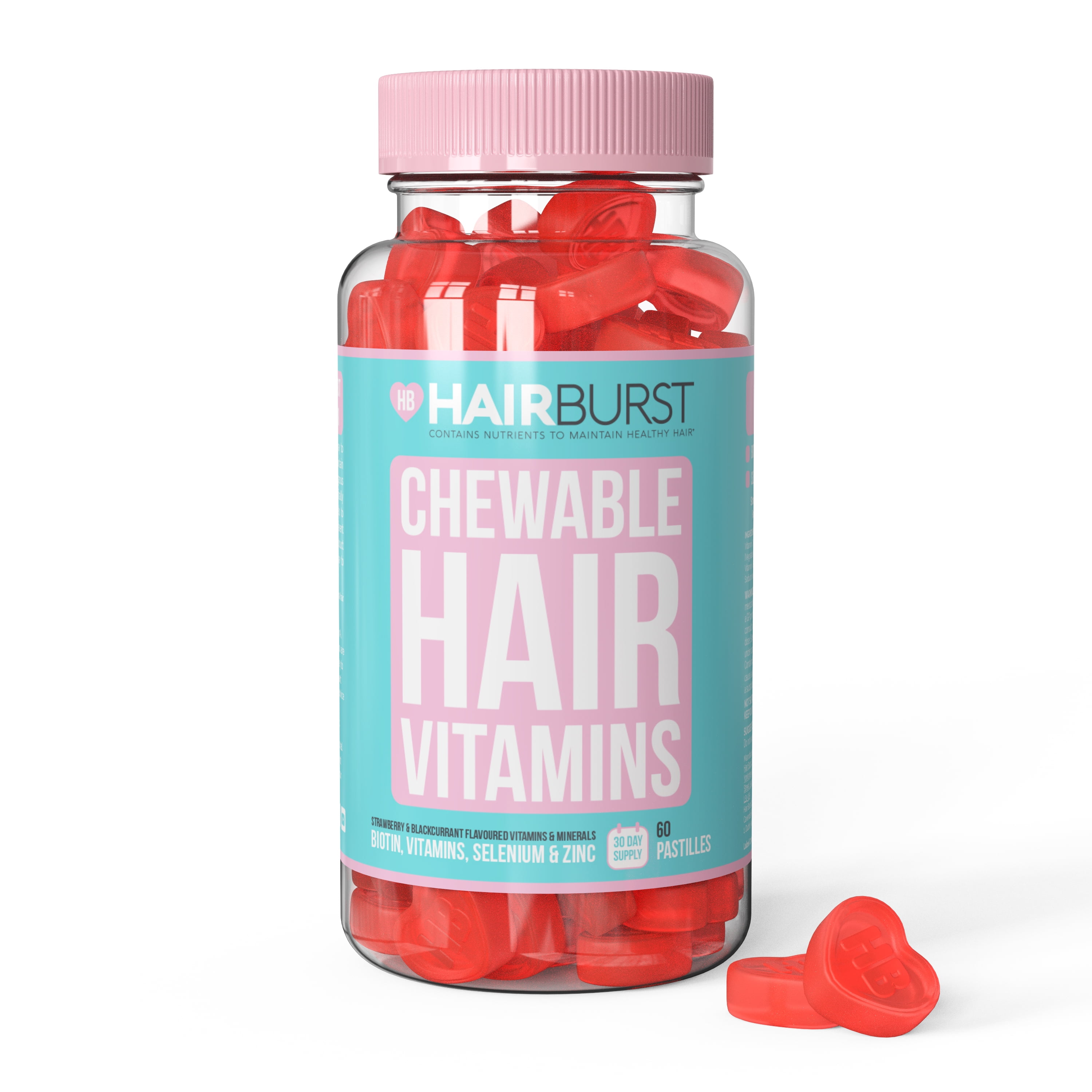Vitamin Hair Gummies with Biotin for Longer & Thicker Looking Hair by ...