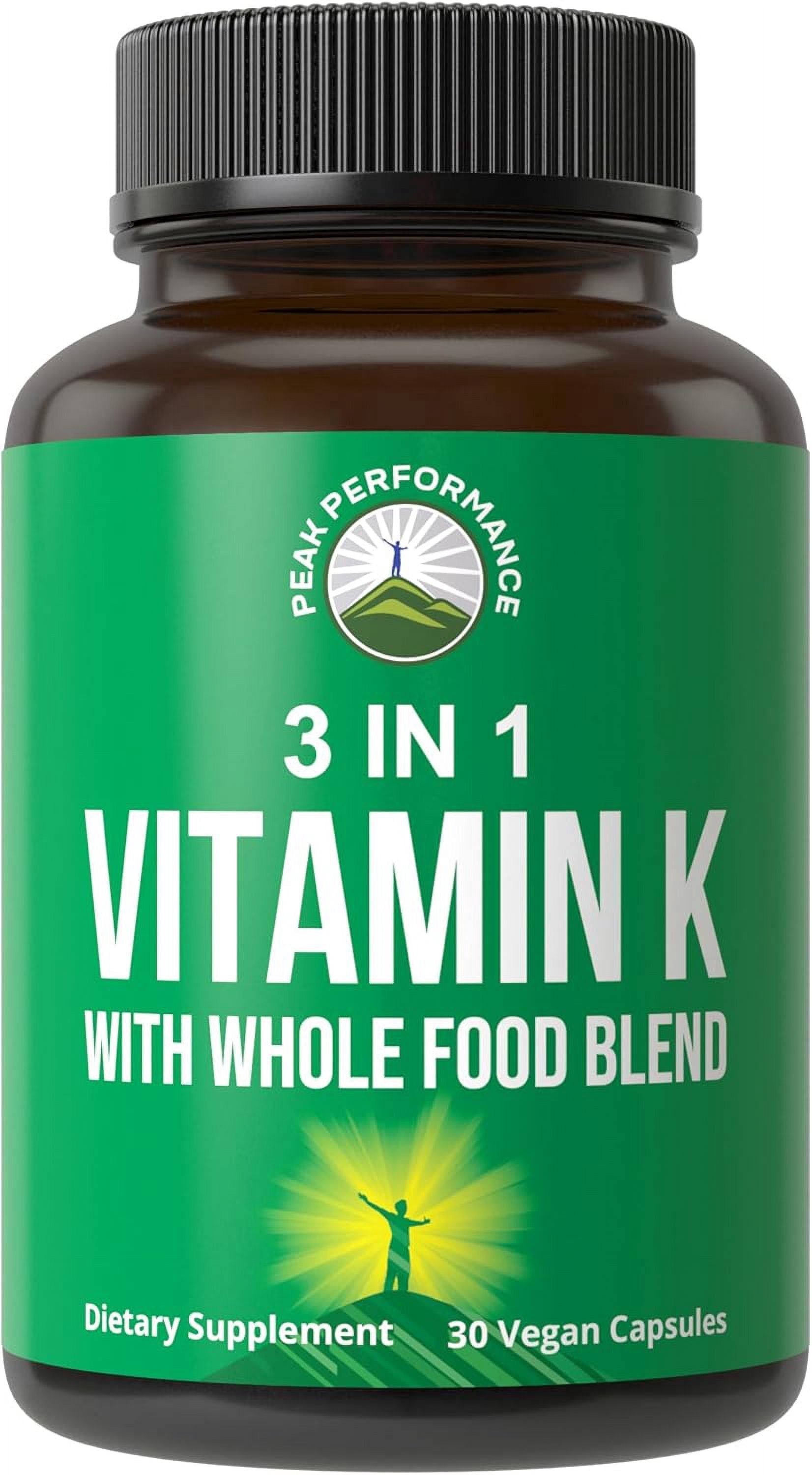 Vitamin K with Whole Food Blend of 25+ Vegetables and Fruits for Max ...