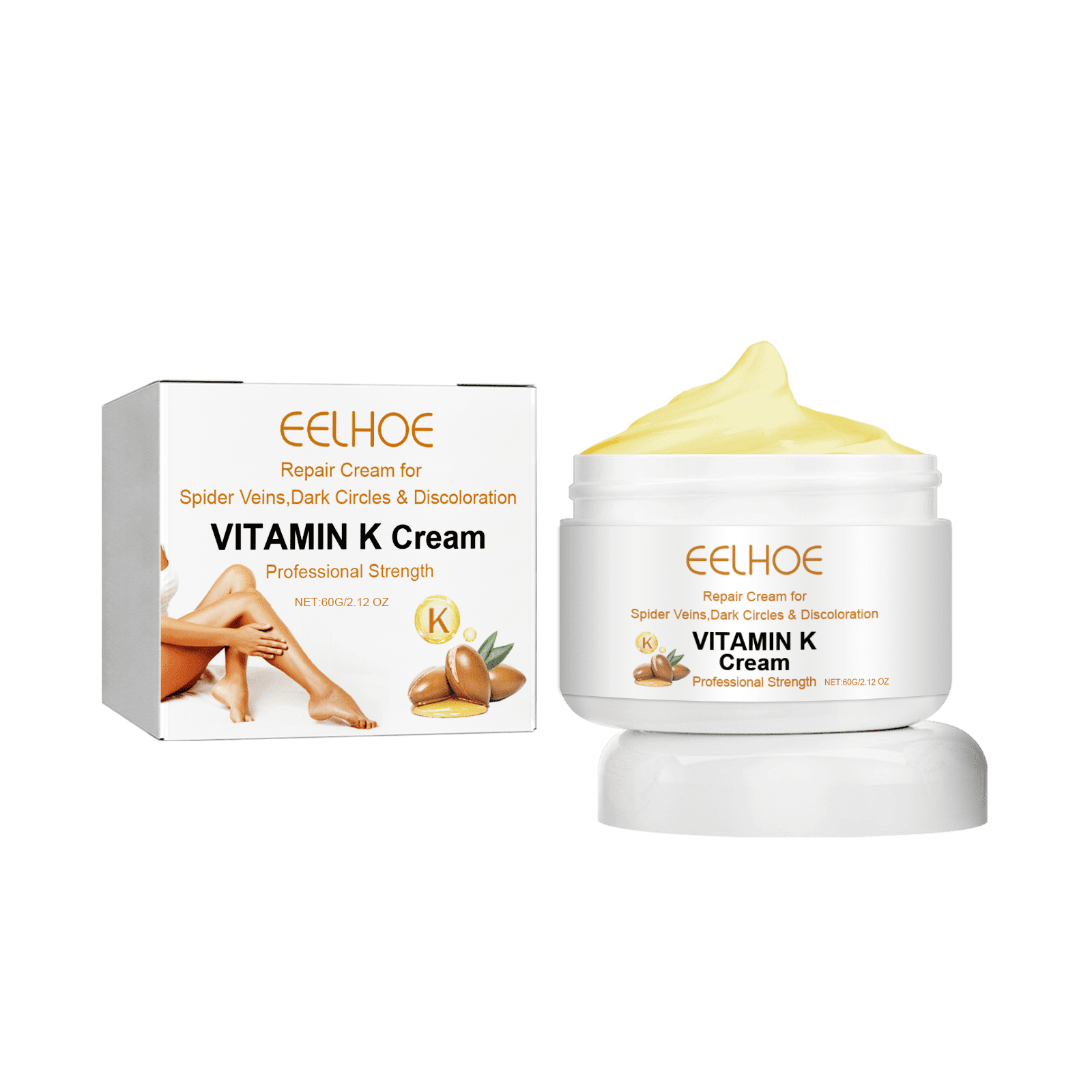 Vitamin K cream skin care relieves leg pain and swelling earthworm leg ...