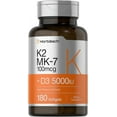 Horbaach Vitamin K2 with D3 Complex Softgel Capsules for Lifetime ...