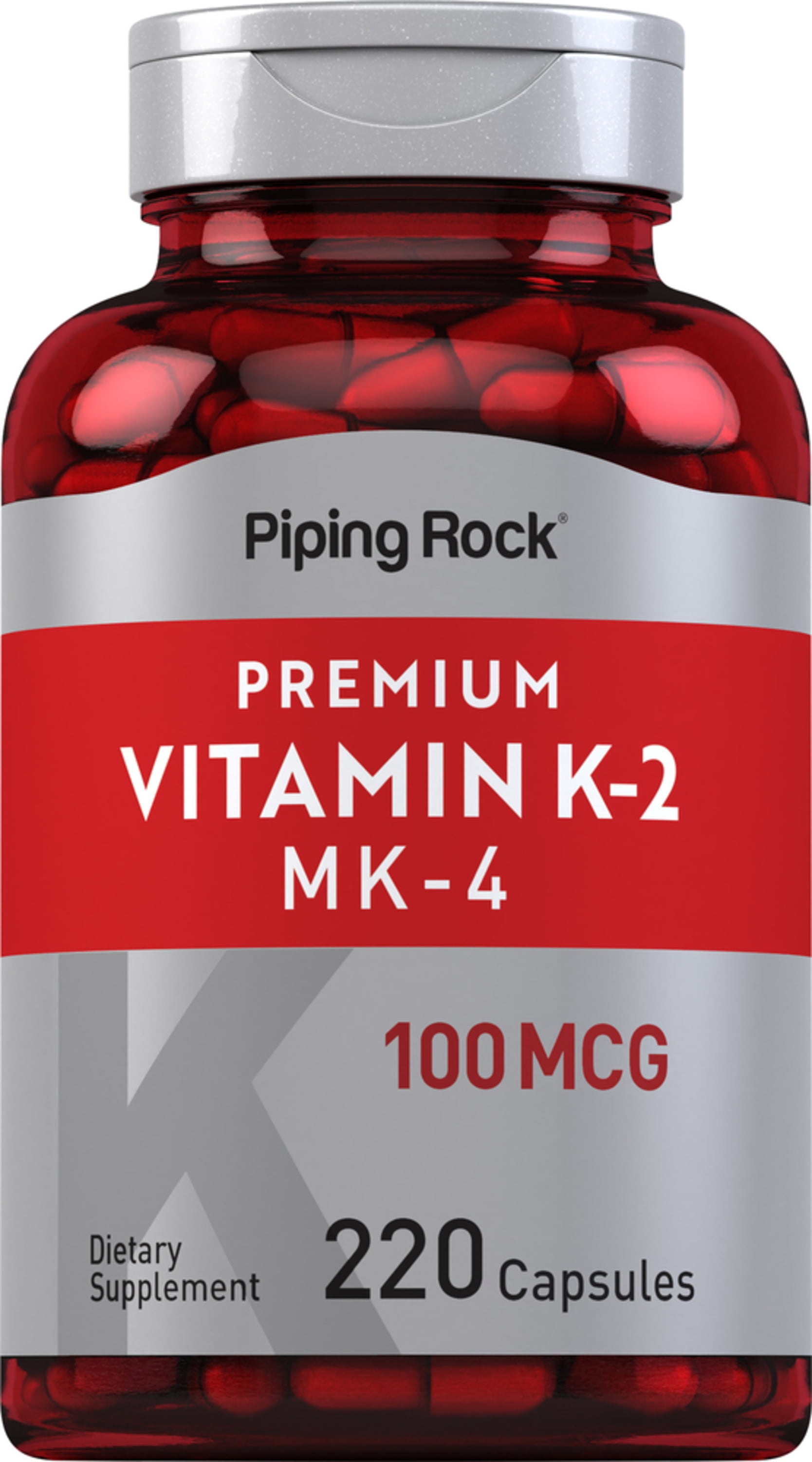 Vitamin K2 MK4 Supplement | 100mcg | 220 Capsules for Men and Women ...