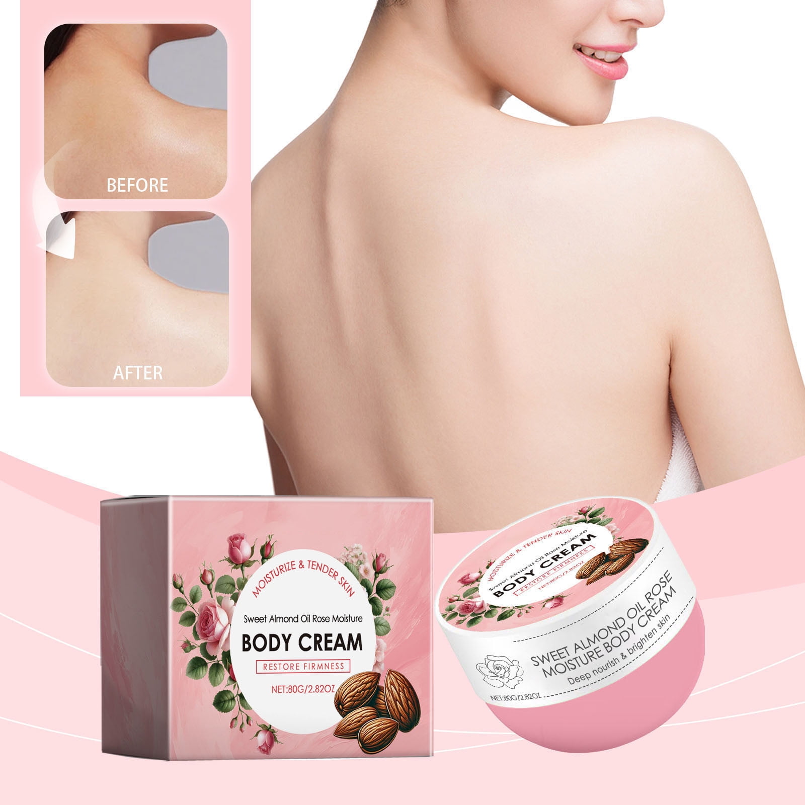 Vitamin Moistured Body Lotion Brightening Hydrating Moisturizer for Face and Body with Long ...