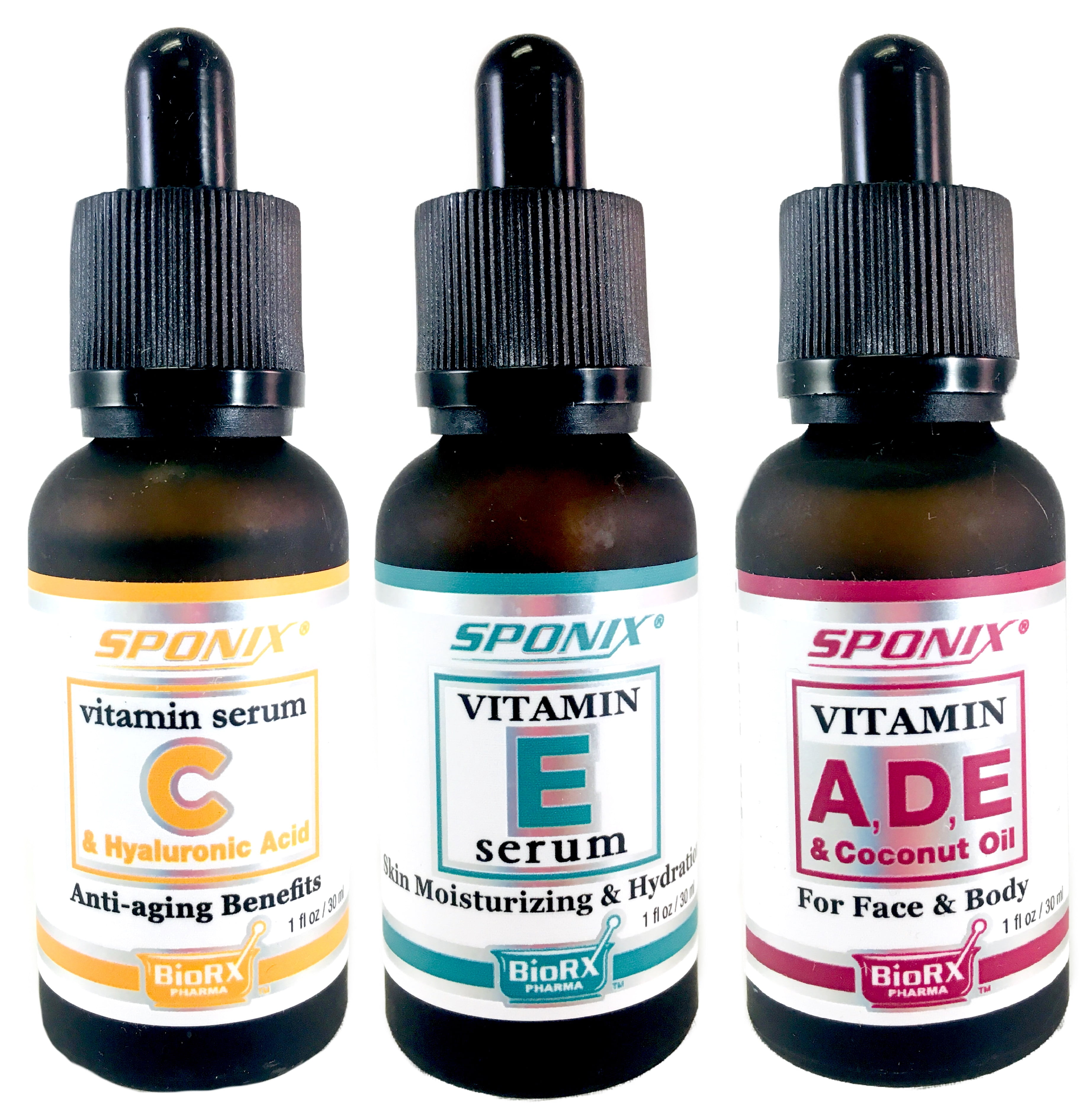 Vitamin Oil Set Face Serum 1 oz / 30 ml - 3 Pack - Best 3 Serums ...