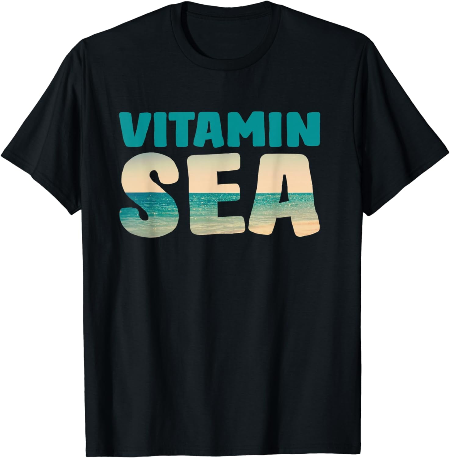 Vitamin Sea T-Shirt - Cute Ocean Love Beach Shirt - Walmart.com