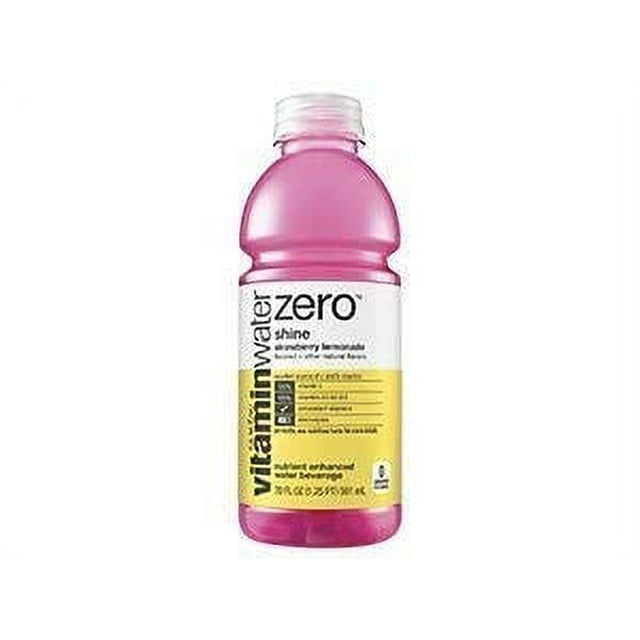 Vitaminwater Zero Shine Water, Strawberry Lemonade, 20 Ounce (24 ...