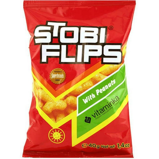 Vitaminka Stobi Flips Snack with Peanuts, 1.4 oz - Walmart.com