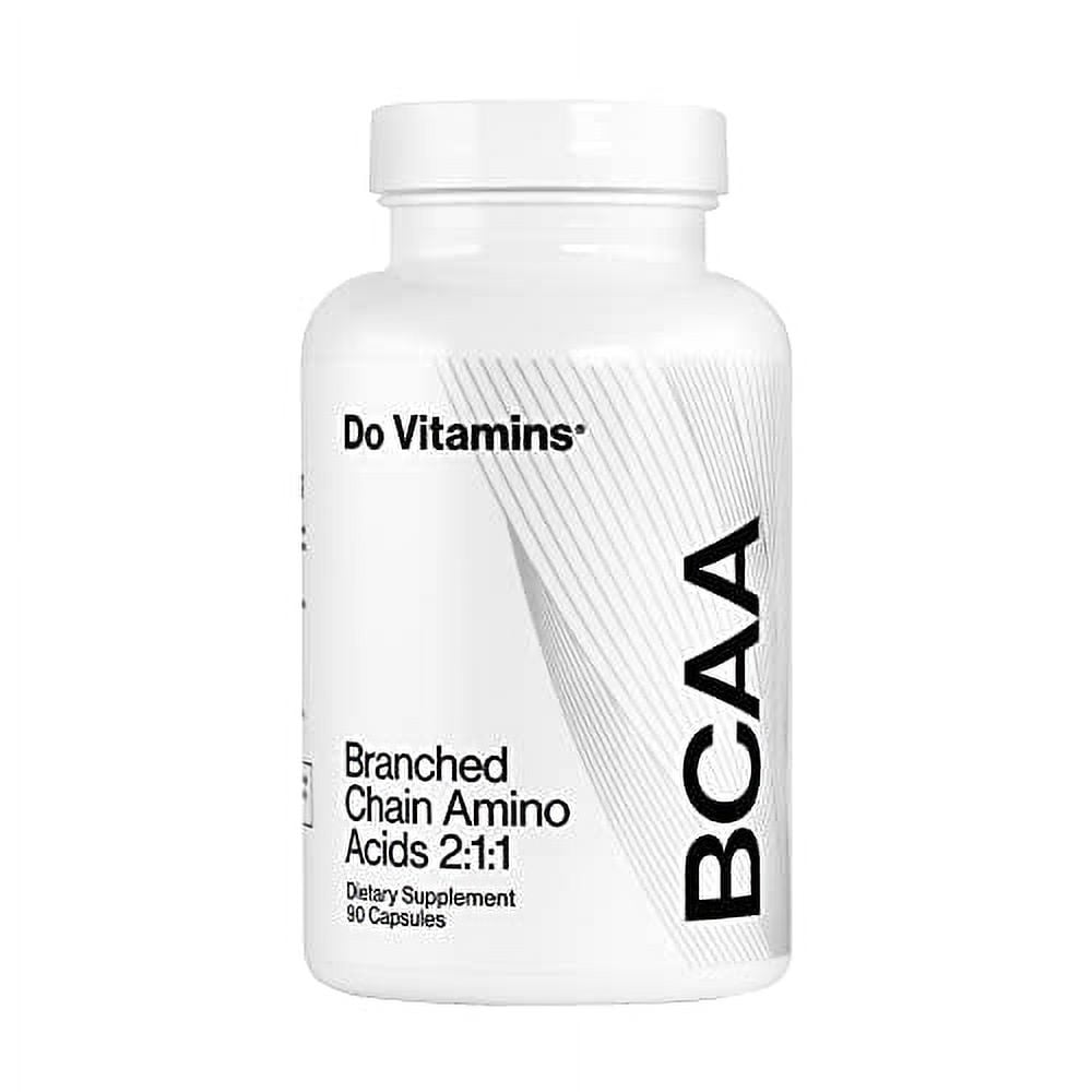 Do Vitamins Branched Chain Amino Acids (BCAA) Capsules, Vegan AjiPure BCAAs, #1 on Labdoor, 2:1: ...