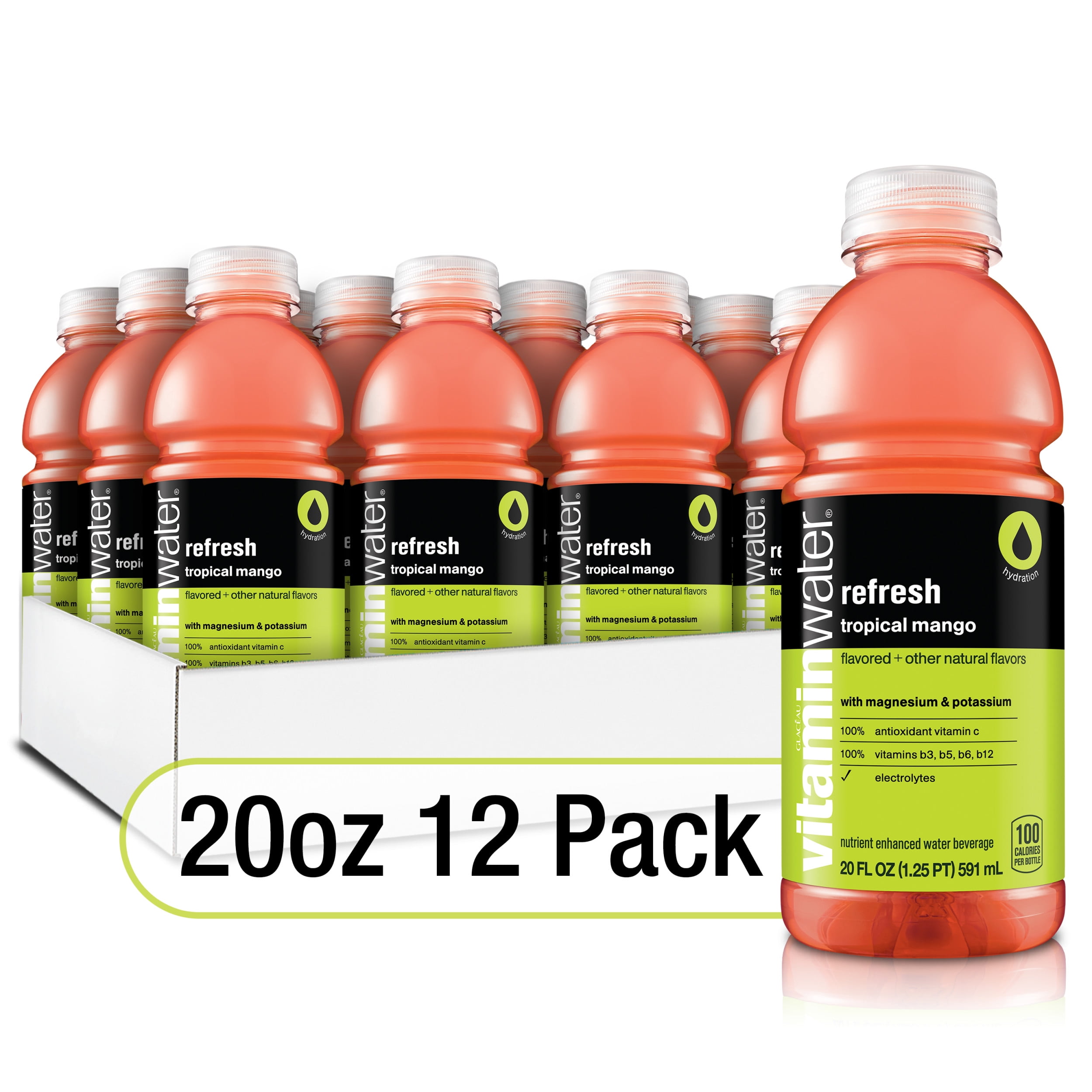 Vitaminwater, Refresh, 20 Fl Oz, 12 Count - Walmart.com