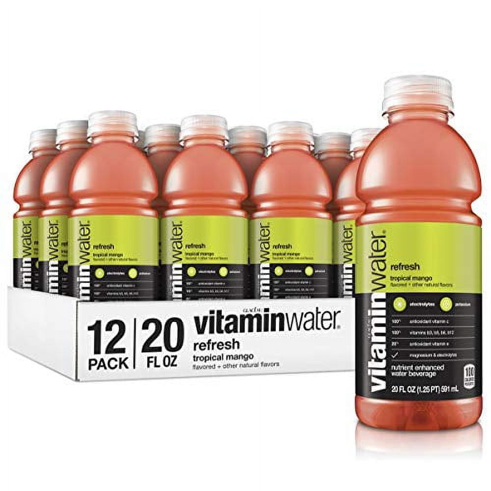Vitaminwater Refresh, Hydration Tropical Mango, Electrolyte Enhanced ...