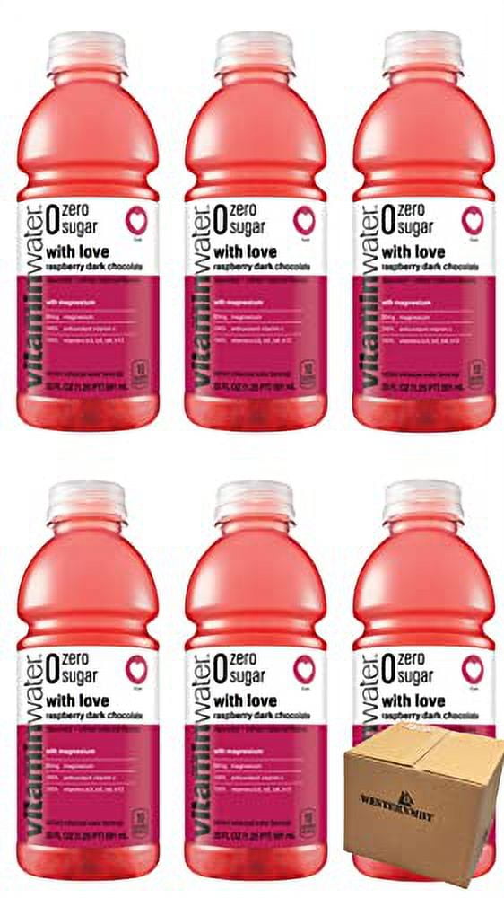 Vitaminwater Zero Sugar With Love Raspberry Dark Chocolate Bottles, 20 ...