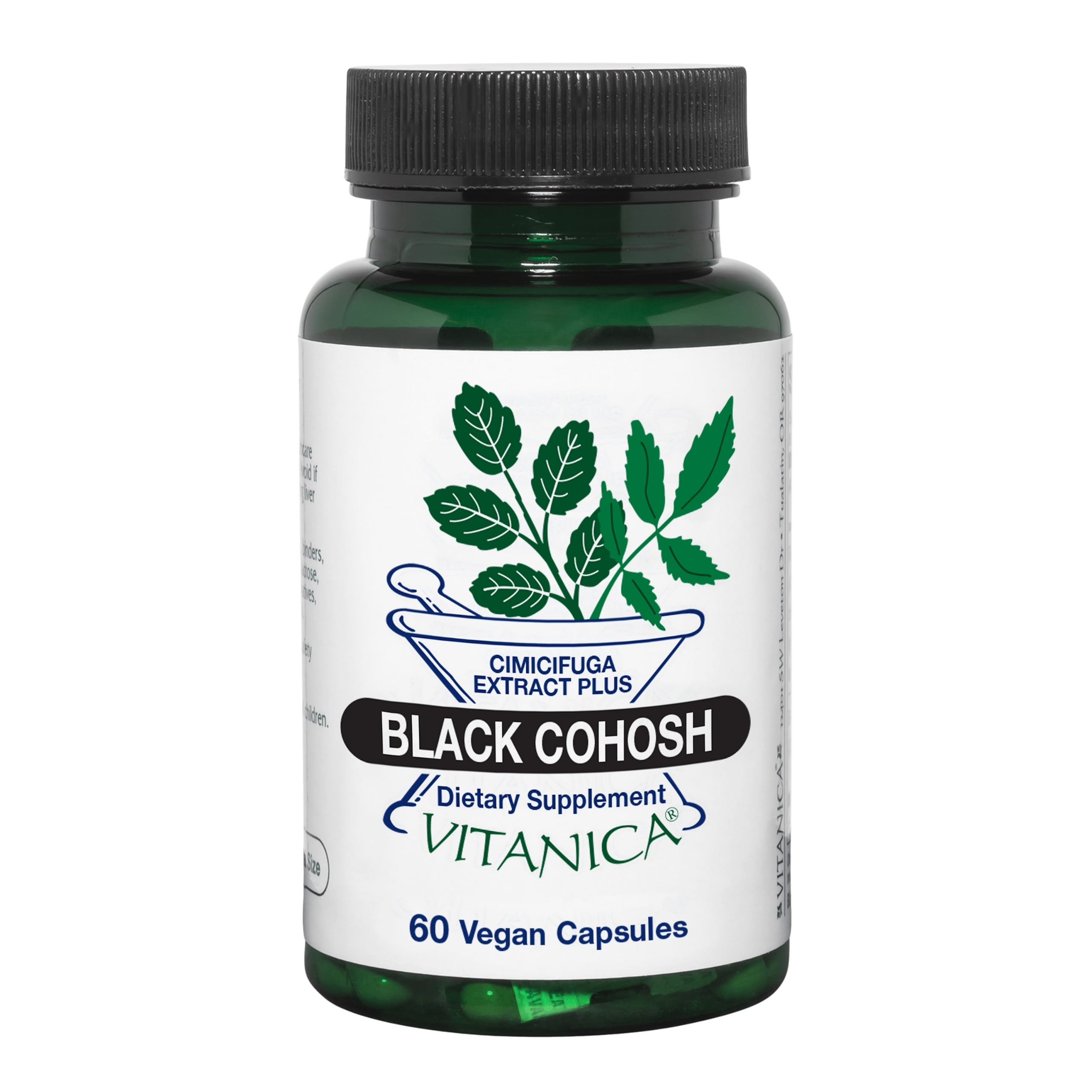 Vitanica Black Cohosh, Cimicifuga Extract Plus, Vegan, 60 Capsules ...