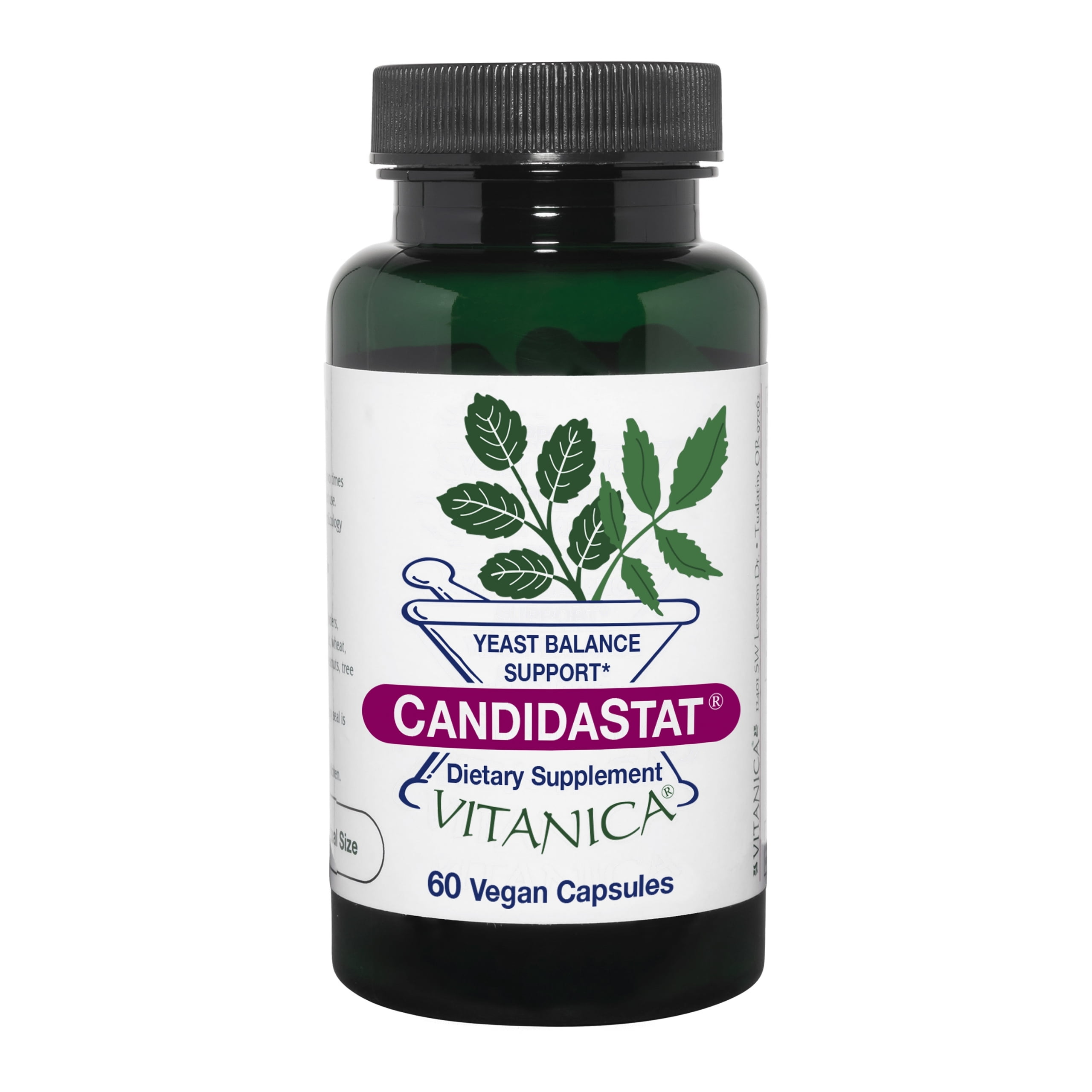 Vitanica Candidastat Supplement, Vegan Yeast Balance Support, 60 Capsules - Walmart.com