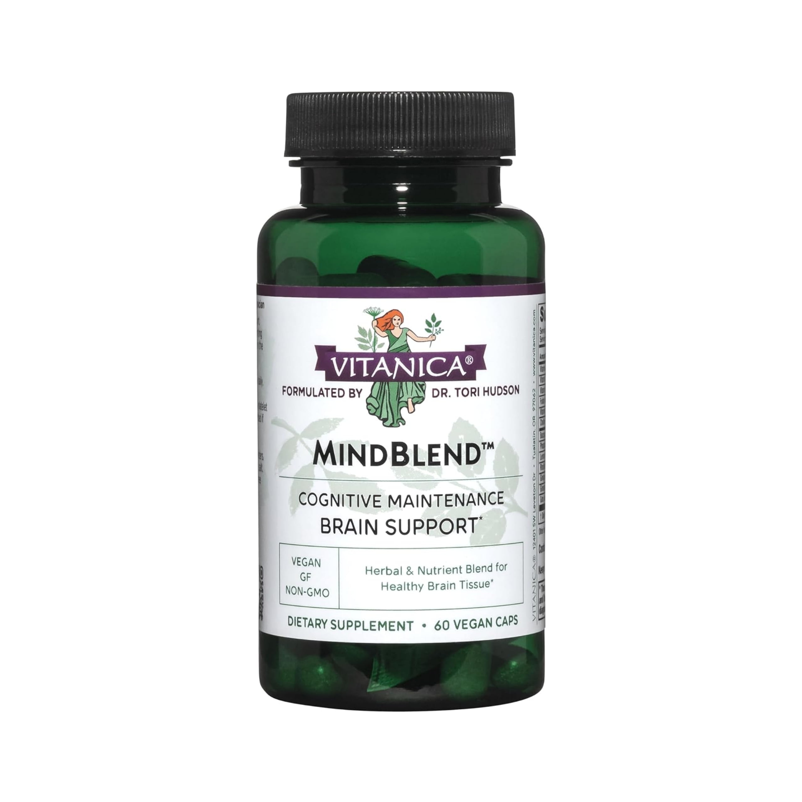 Vitanica, MindBlend, Brain Support, Vegan, 60 Capsules - Walmart.com