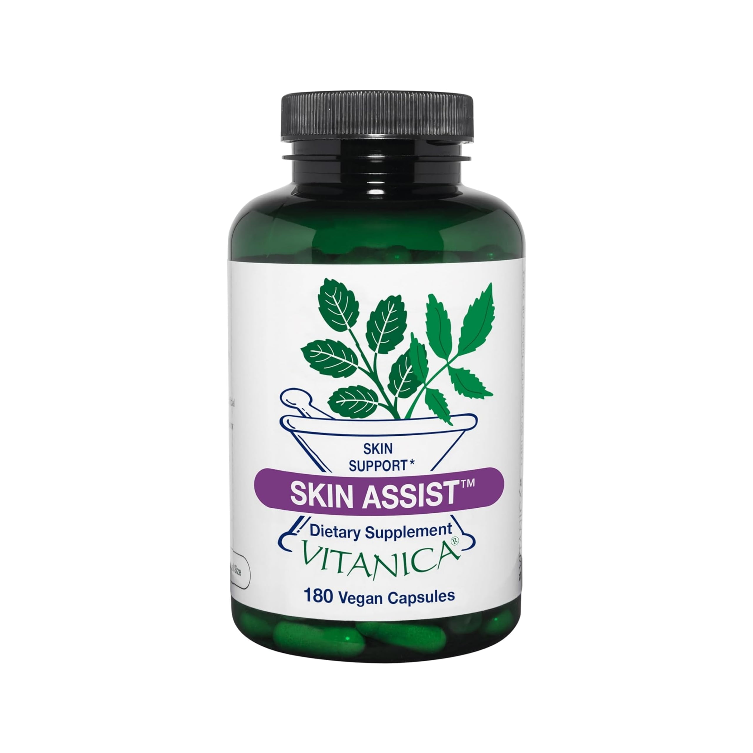 Vitanica Skin Assist, Skin Support, Vegan, 180 Capsules - Walmart.com