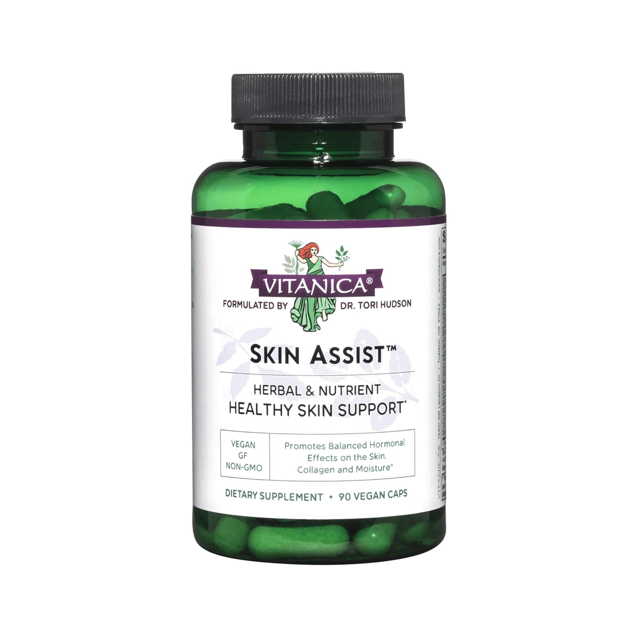 Vitanica Skin Assist, Skin Support, Vegan, 90 Capsules - Walmart.com