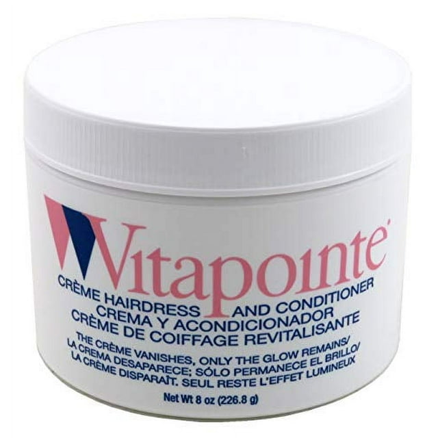 Vitapointe Creme Hairdress & Conditioner Jar 8 Ounce (235ml) (2 Pack) - Walmart.com