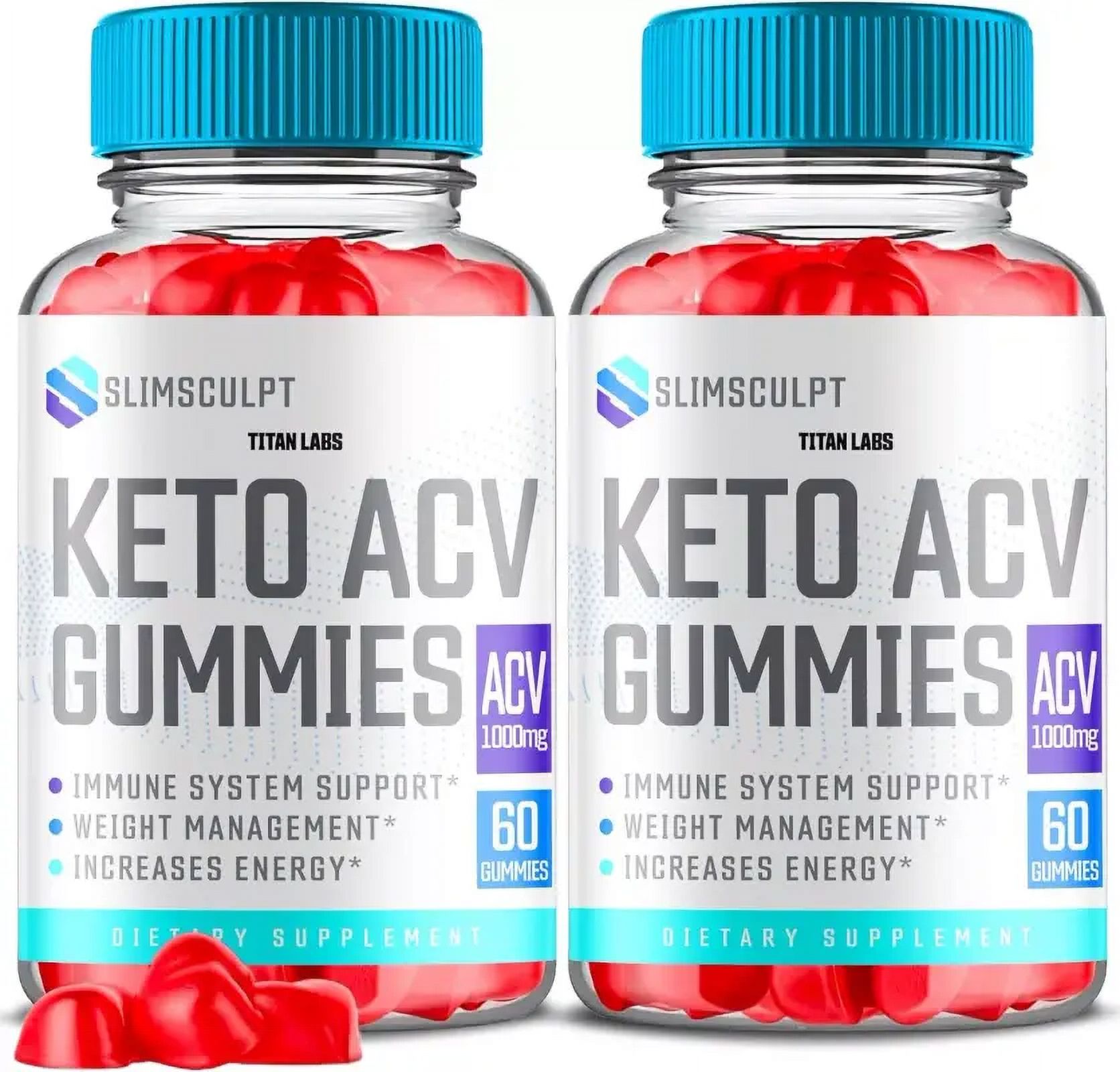 Vitar Life (2 Pack) Slimsculpt Keto Gummies, Slim Sculpt Keto ACV ...