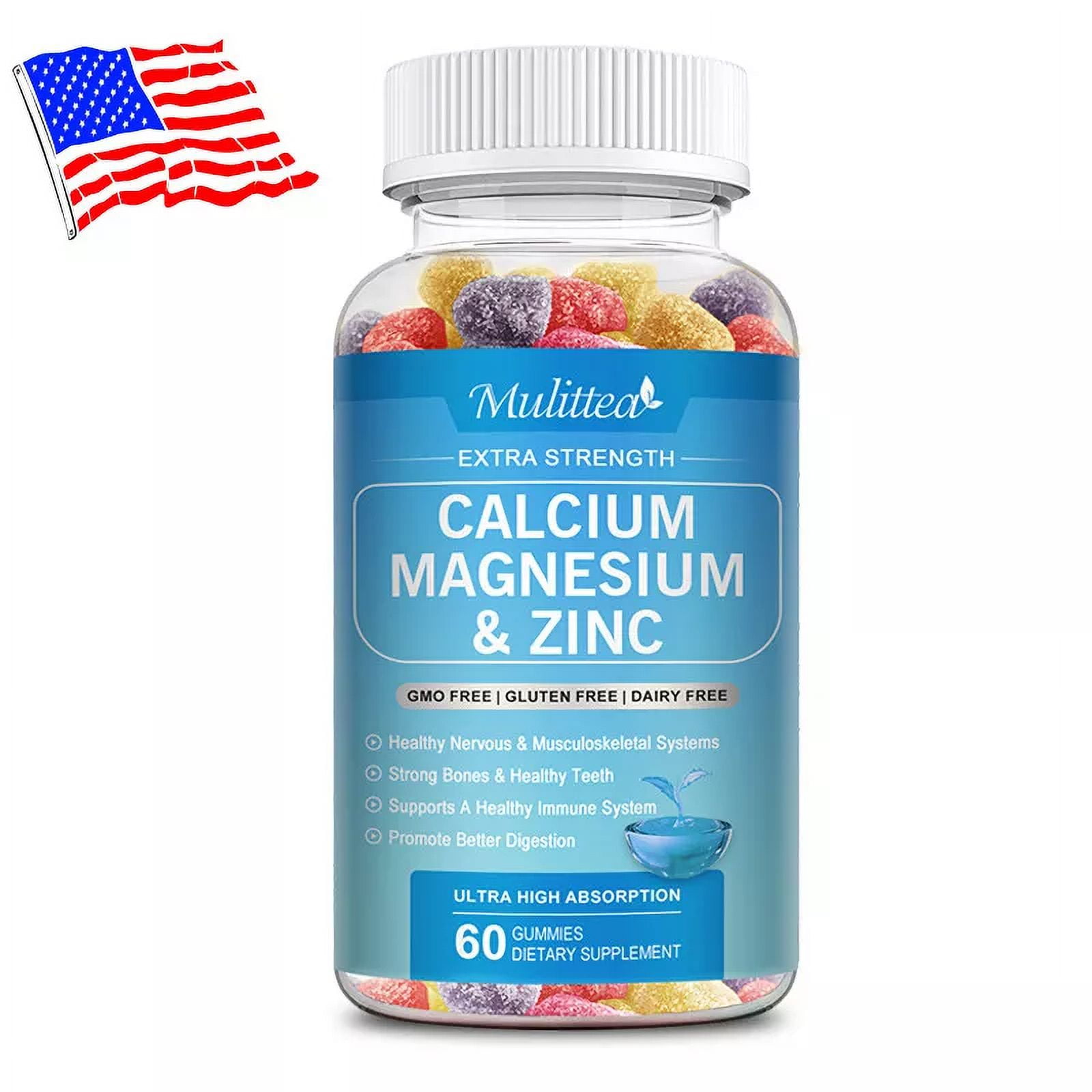 Vitar Life Calcium Magnesium Zinc with Vitamin D3 Capsules Bone Health ...