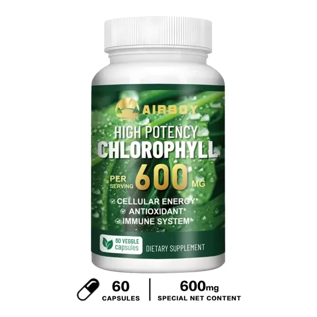 Vitar Life Chlorophyll Capsules 600mg Anti Aging Joint Bone Skin Hair