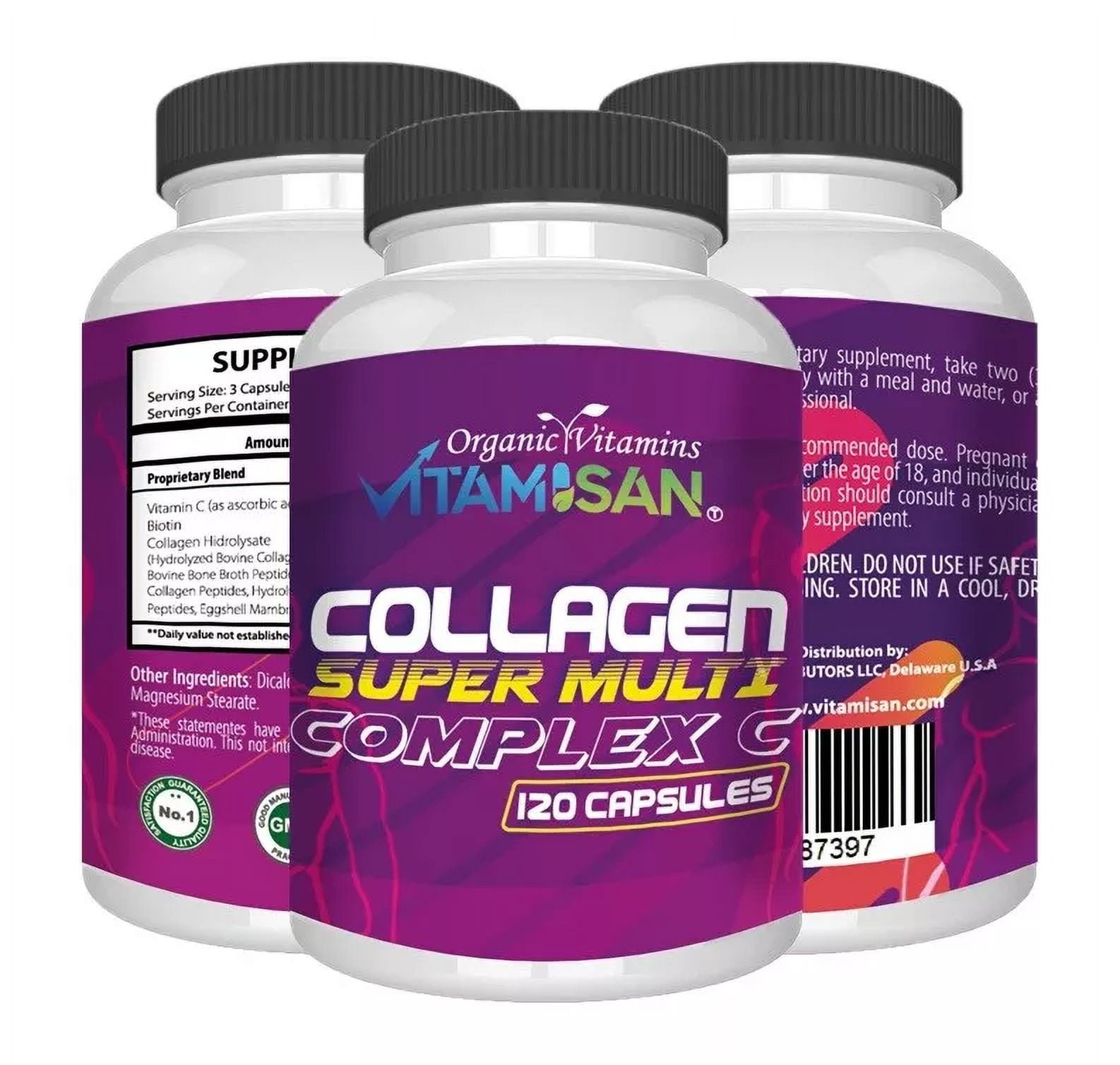 Vitar Life Collagen 1500mg Supplement for Healthy Skin Joints Hair ...